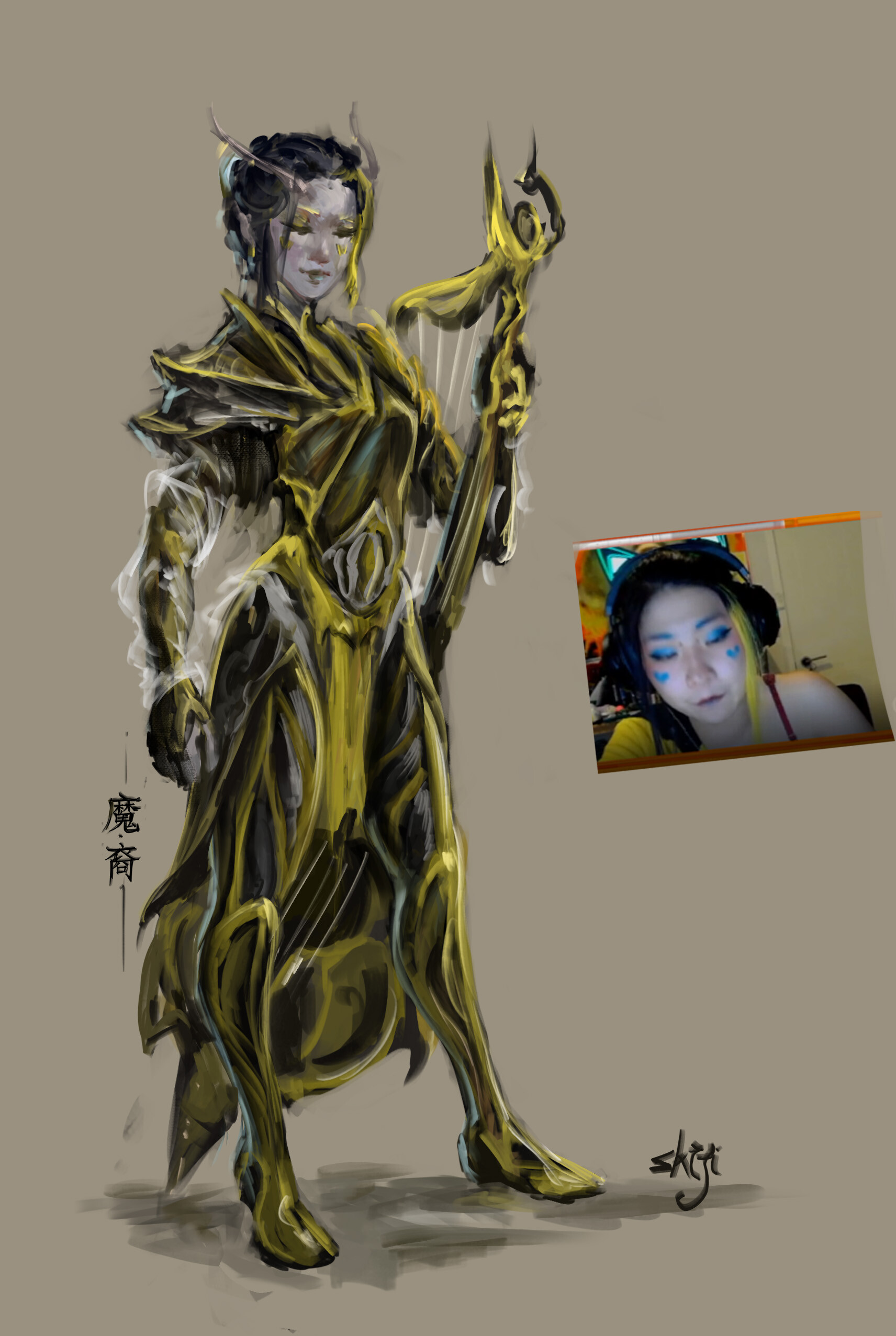 ArtStation - streamer inspired dnd speedpaint botanical binky