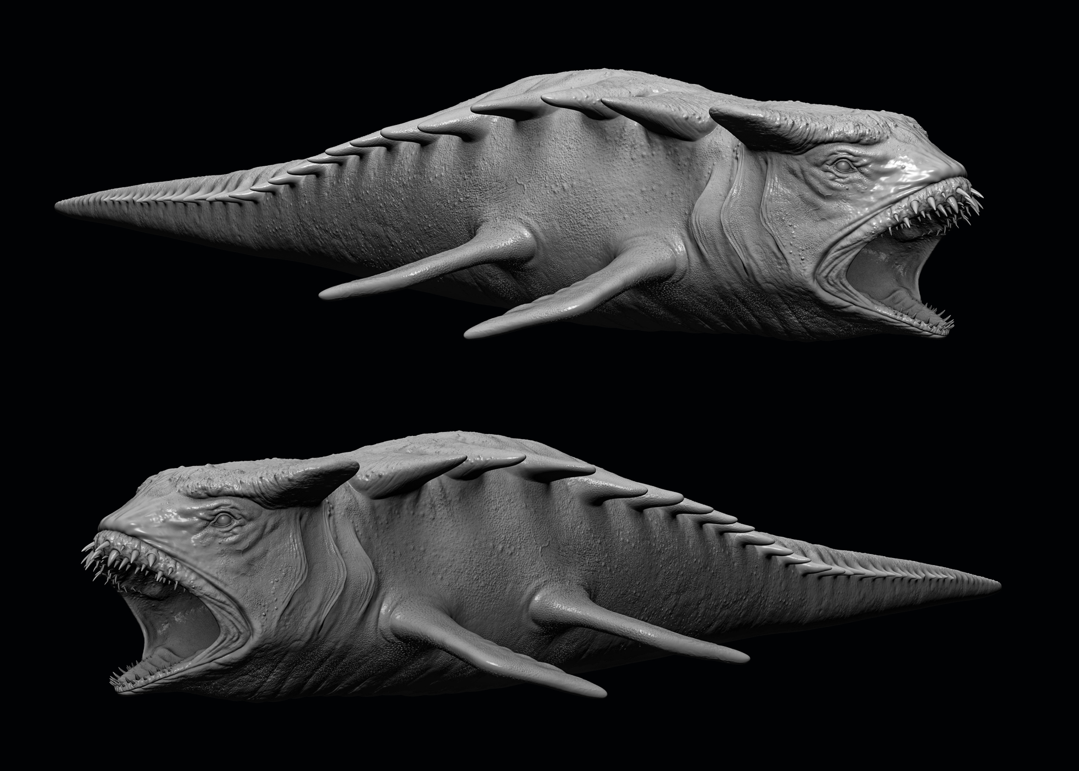 Gagik Zakaryan - Ocean's Enigmatic Denizen: The Water Creature