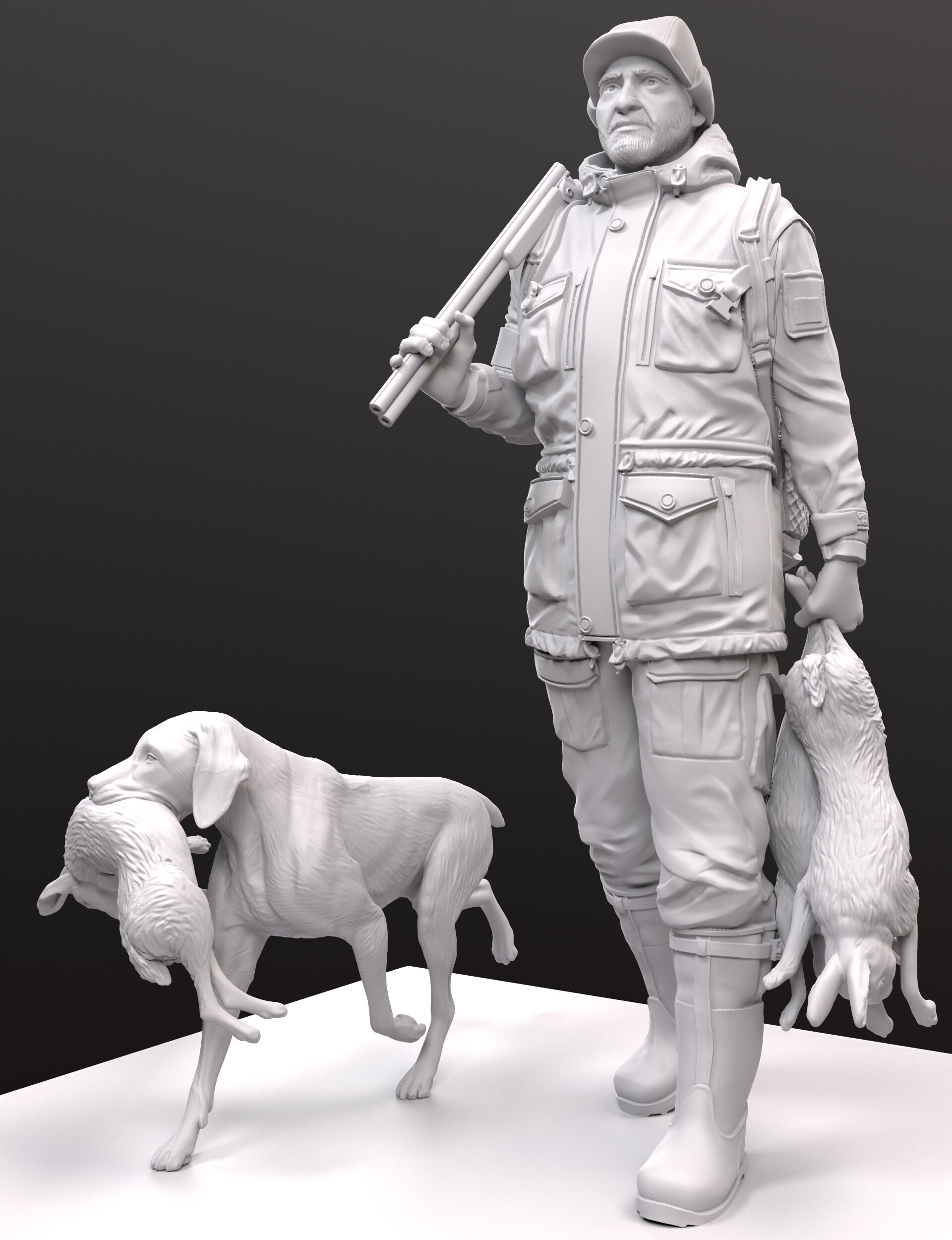 Alrik - hunter with a dog