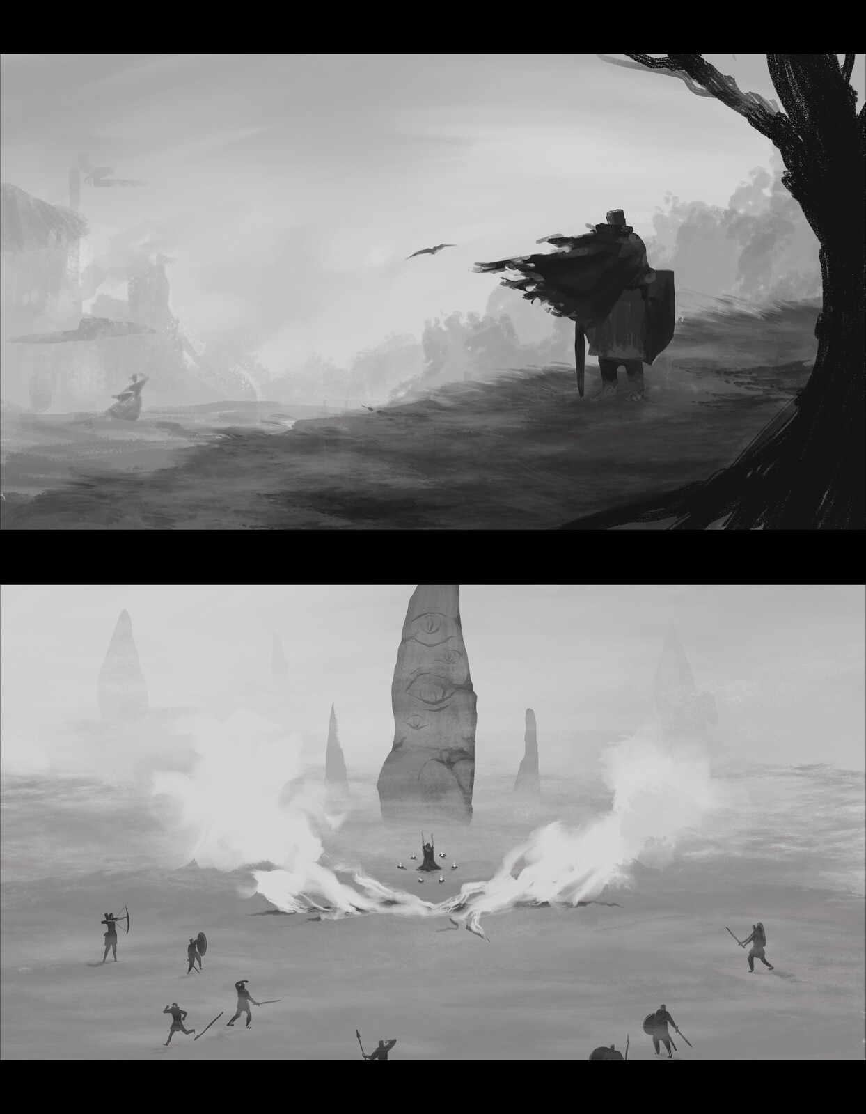 Jamie Hansen - Environment Thumbnail Studies