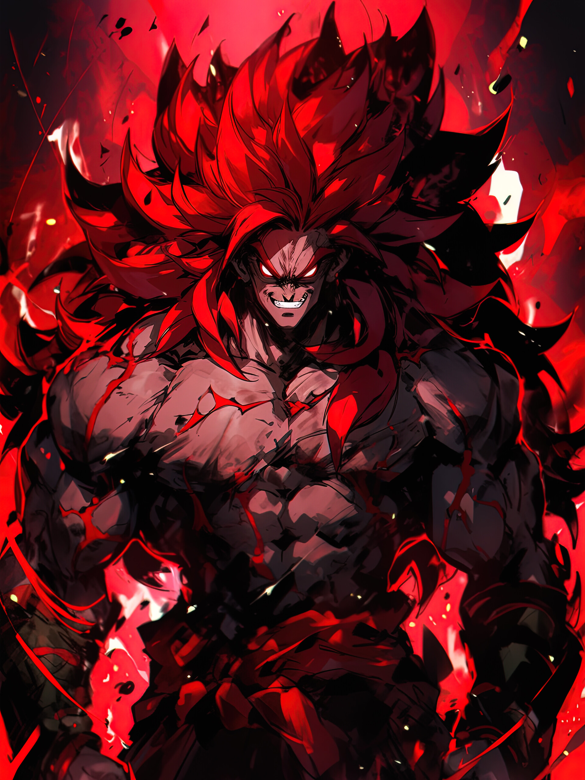 ArtStation - Broly X Yujiro Hanma: Inhuman