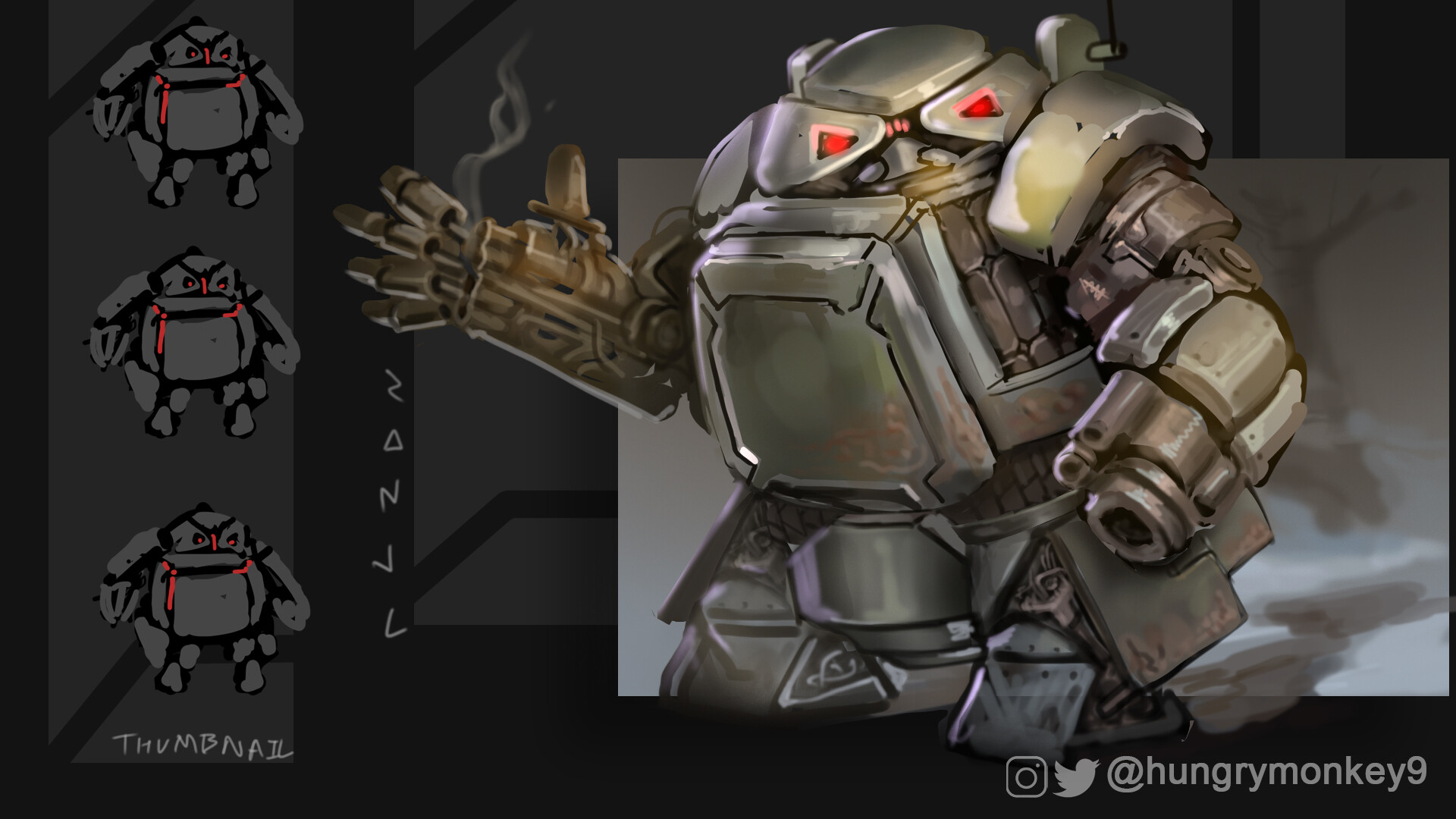 ArtStation - Character design based on old tank.