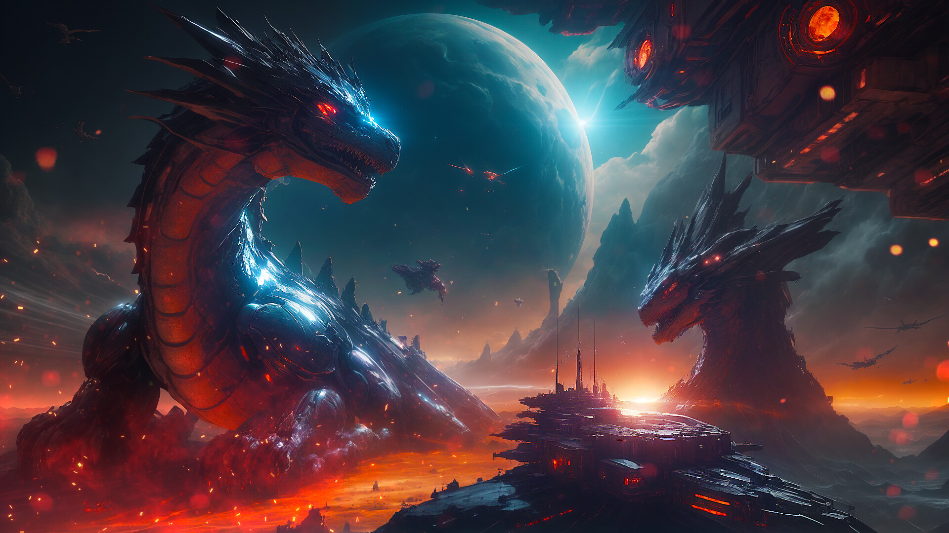 Machine Dragon Wallpaper
