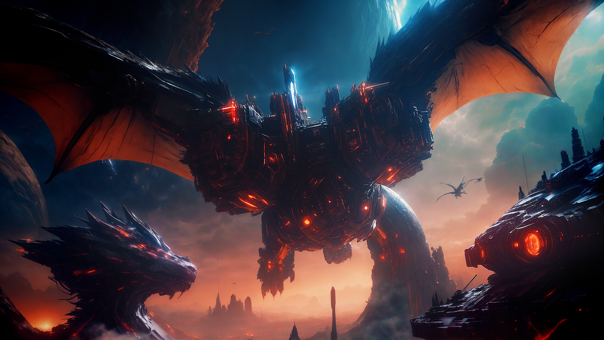 Machine Dragon Wallpaper