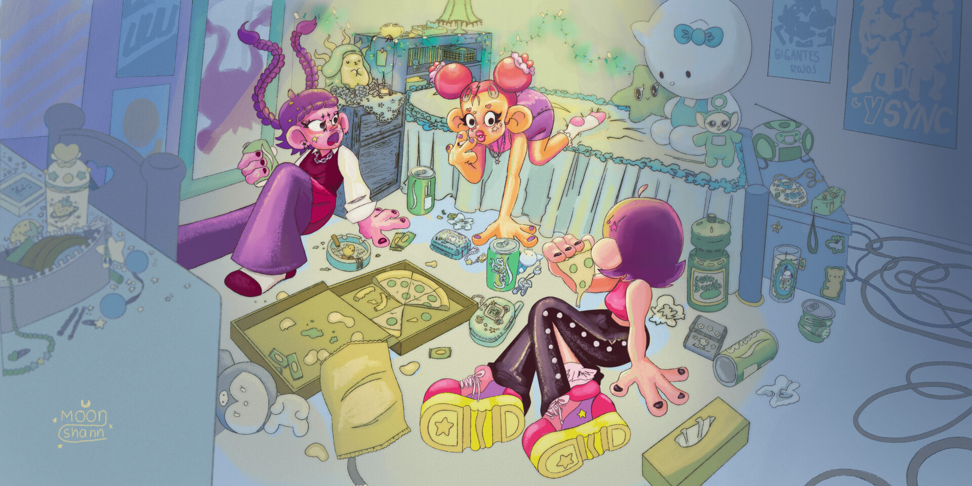 ArtStation - Girls Night Concept Art