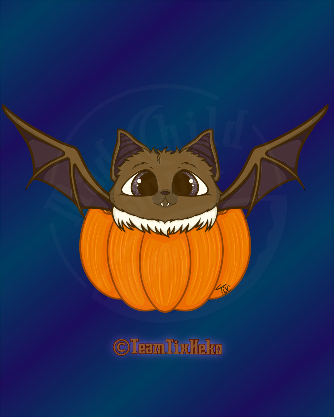 ArtStation - "Baby Choco Bat" (2023) by Tix 🦇