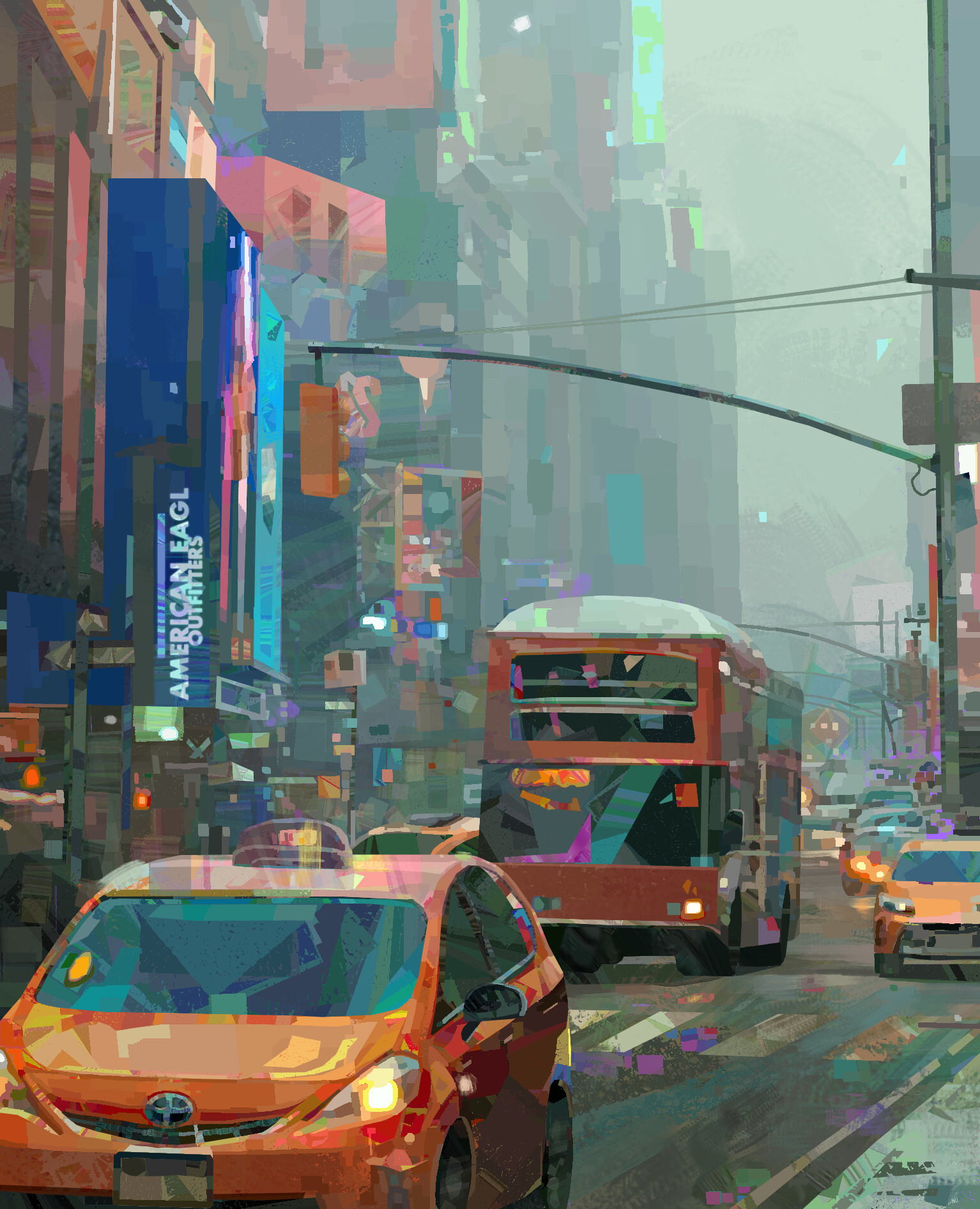 ArtStation - Cloudy day painting