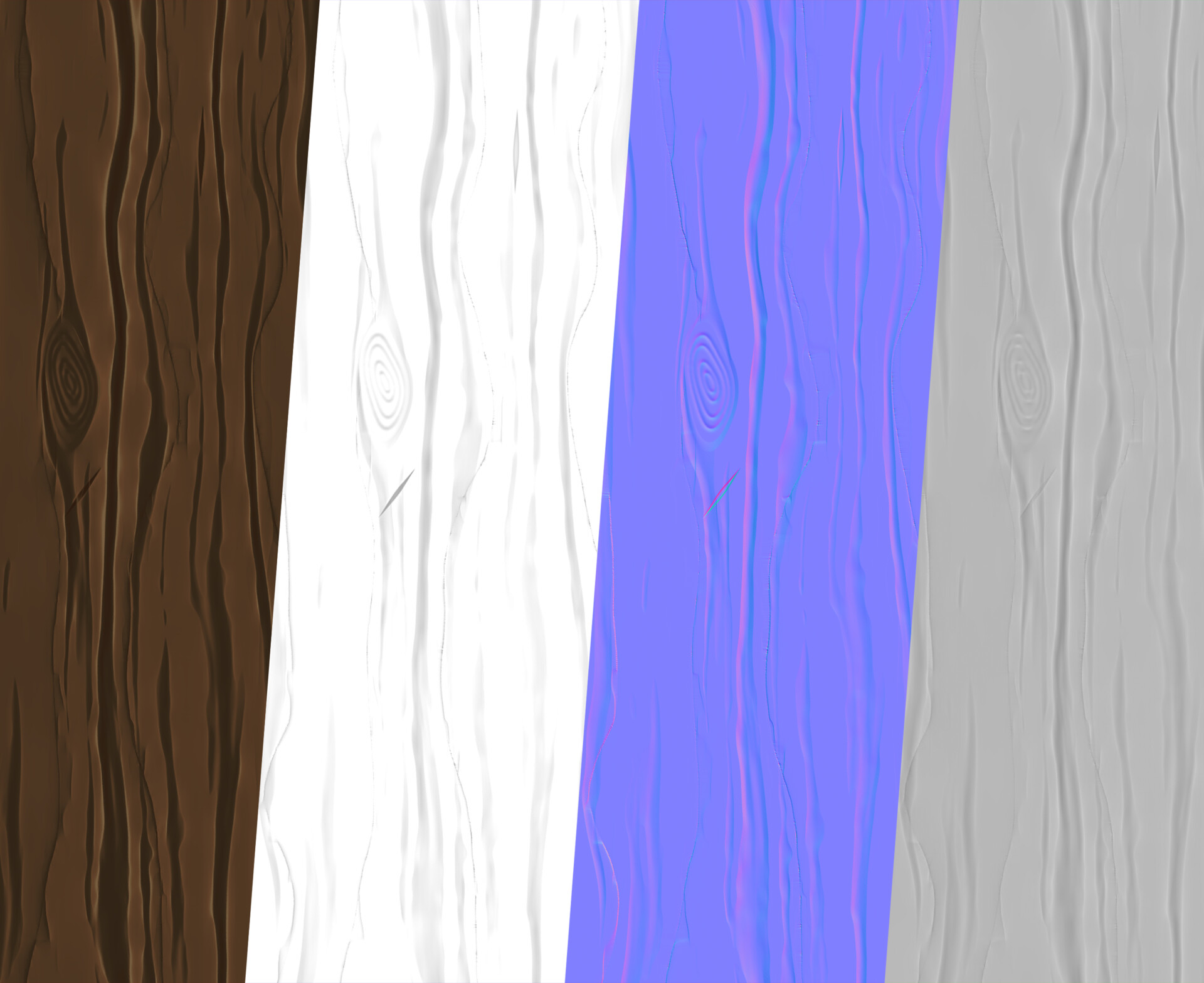 Victoria Ashton - Stylized Wood Thick Grain DS Material