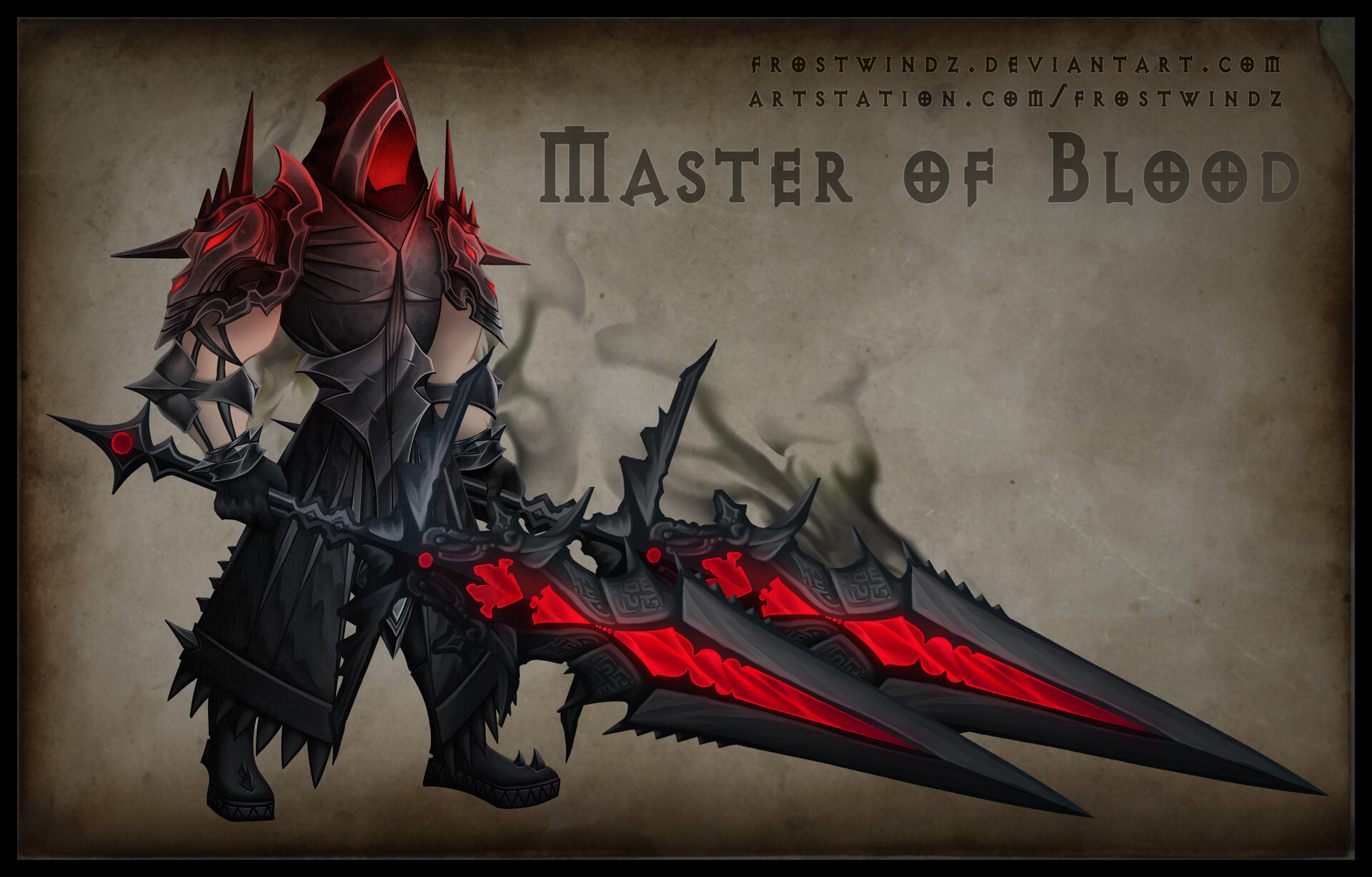 ArtStation - Master of Blood | Armor & Weapon