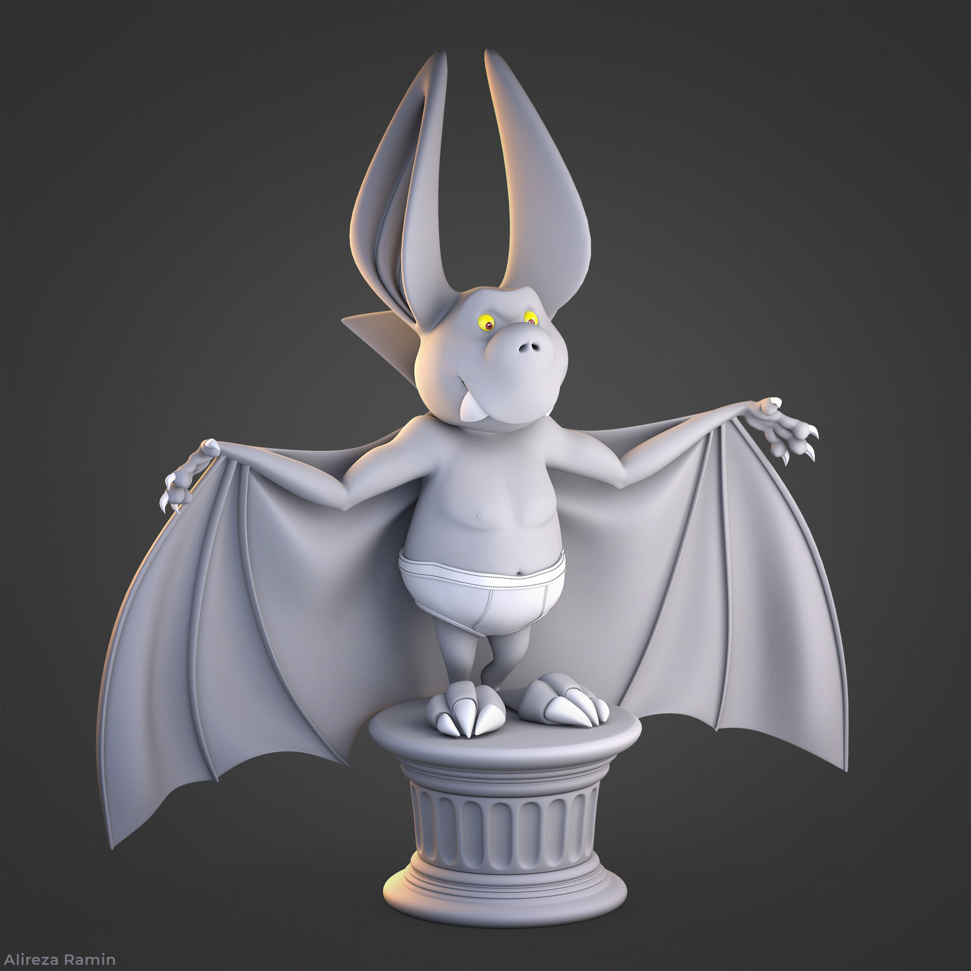 ArtStation - Nici Bat Sir Simon 3D Model (Vampy)