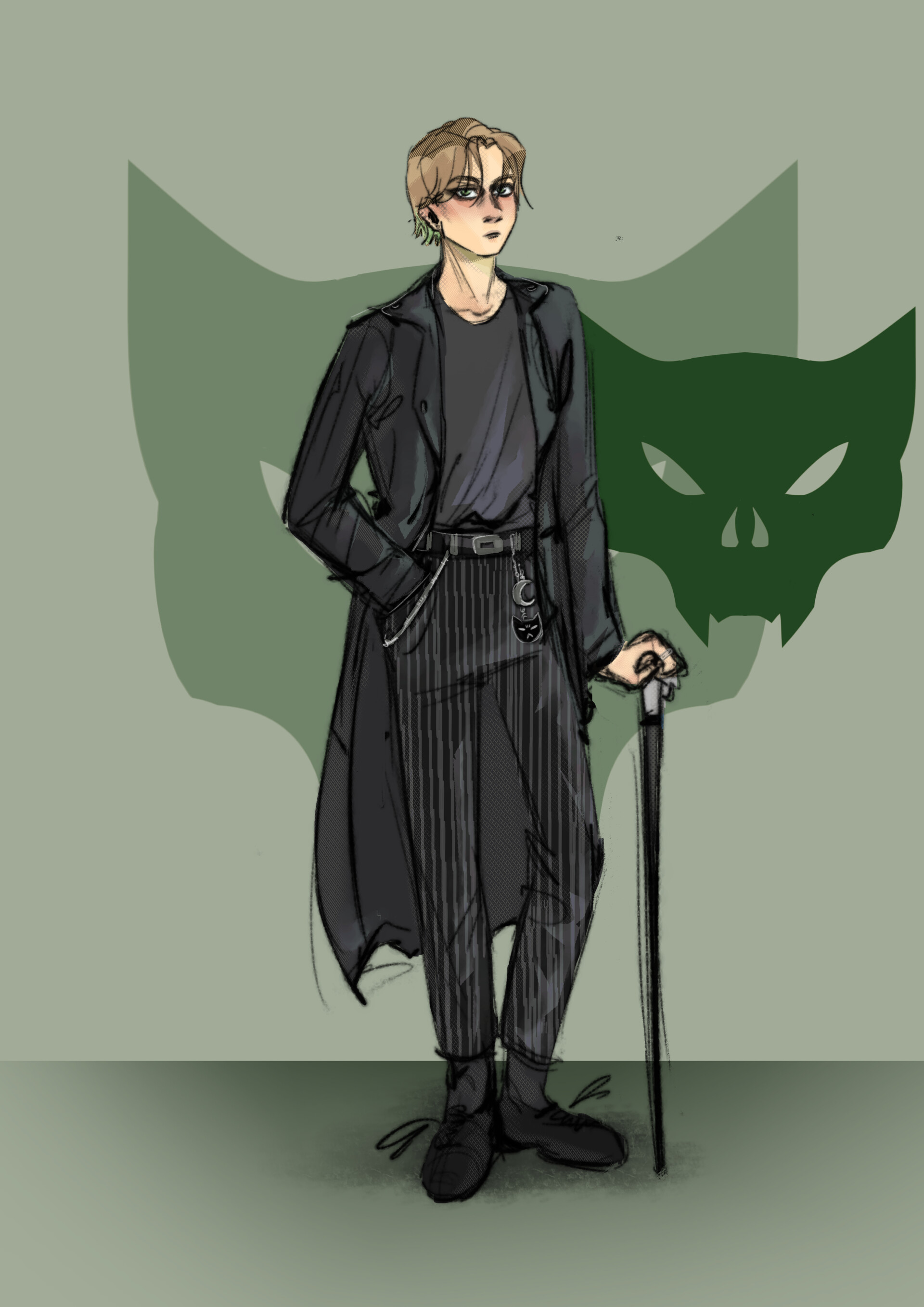 ArtStation - Goth Adrien Agreste chatacter redesign