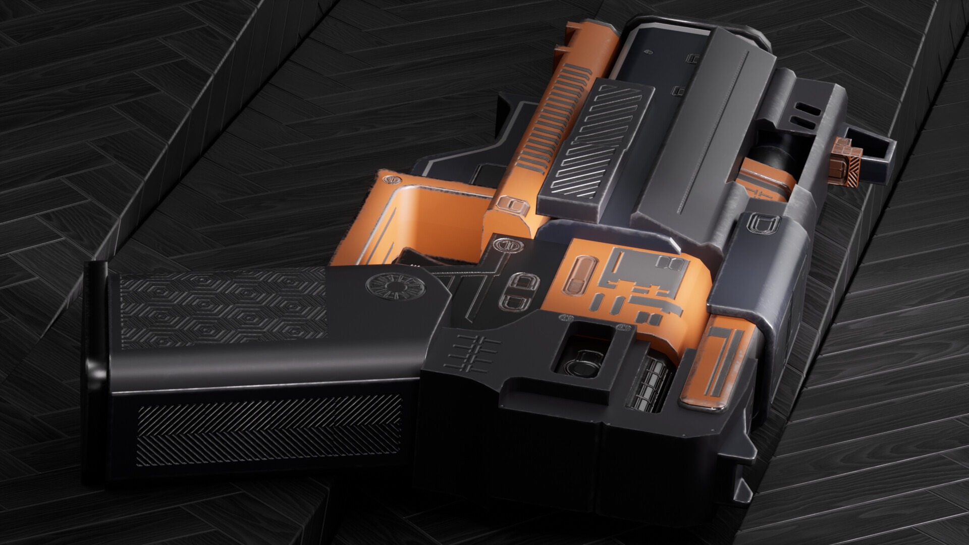 ArtStation - Starfield mod weapons pistols gun.