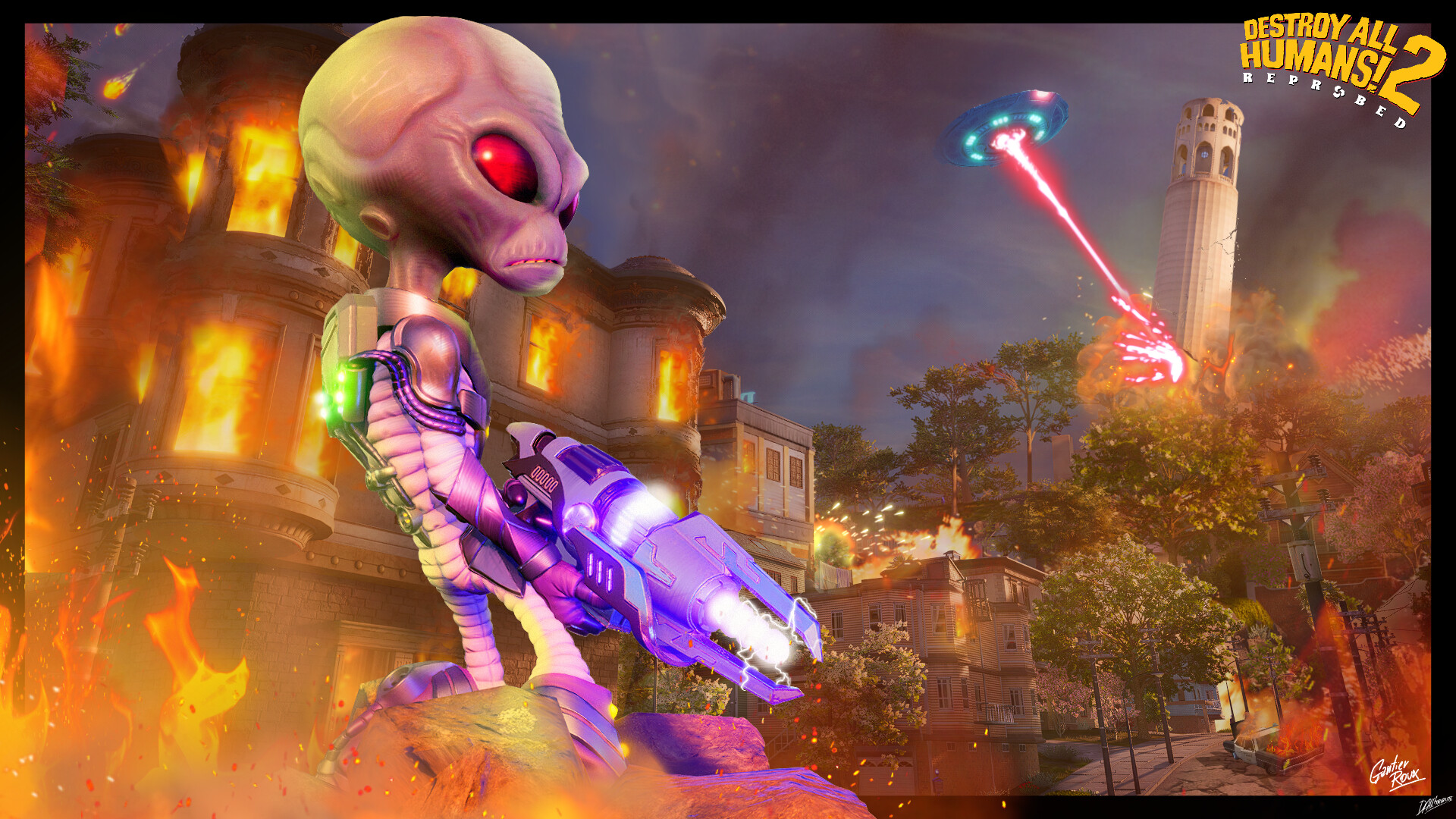 ArtStation - Destroy All Humans! 2 - Reprobed - Skins Posters P1