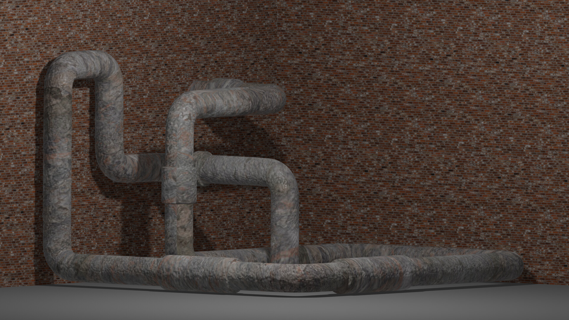 ArtStation - rusted water pipe