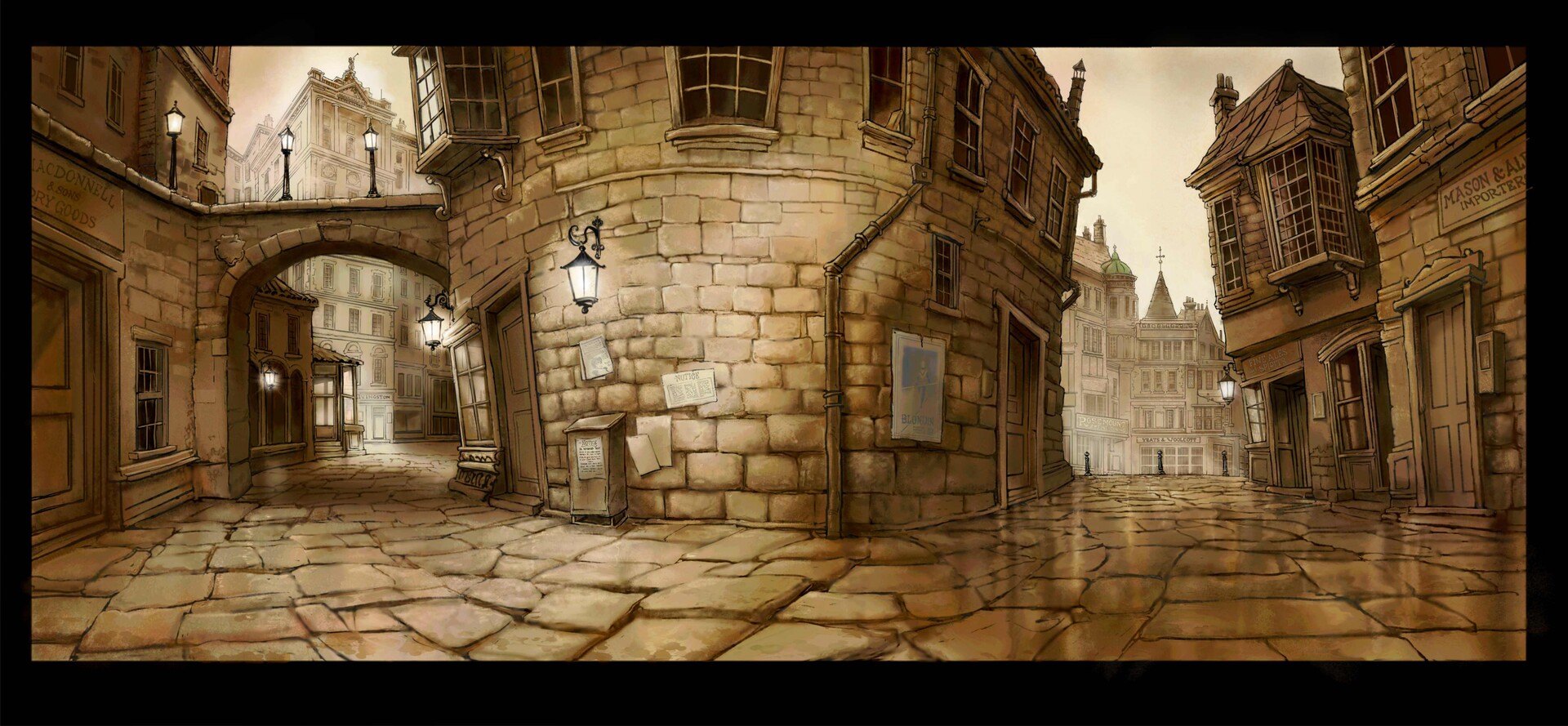 ArtStation - Edinburgh Alleyway