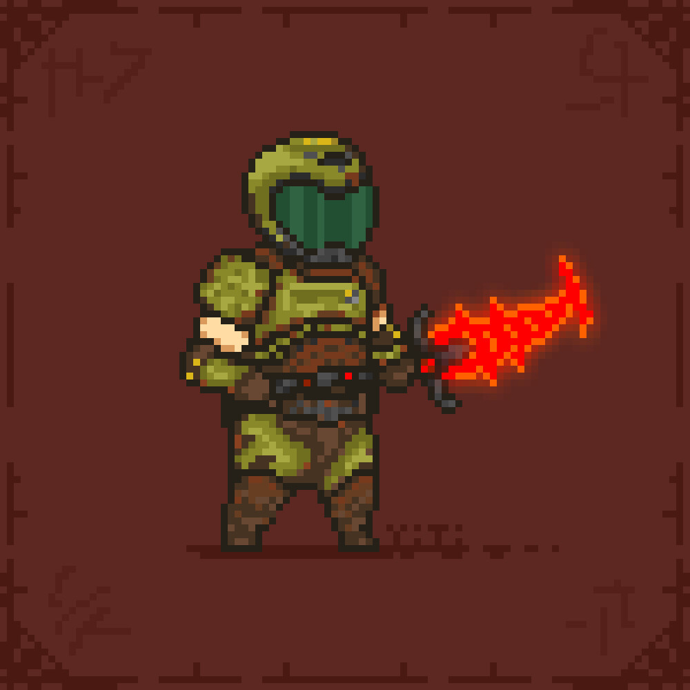 ArtStation - DOOM guy Juggernaut