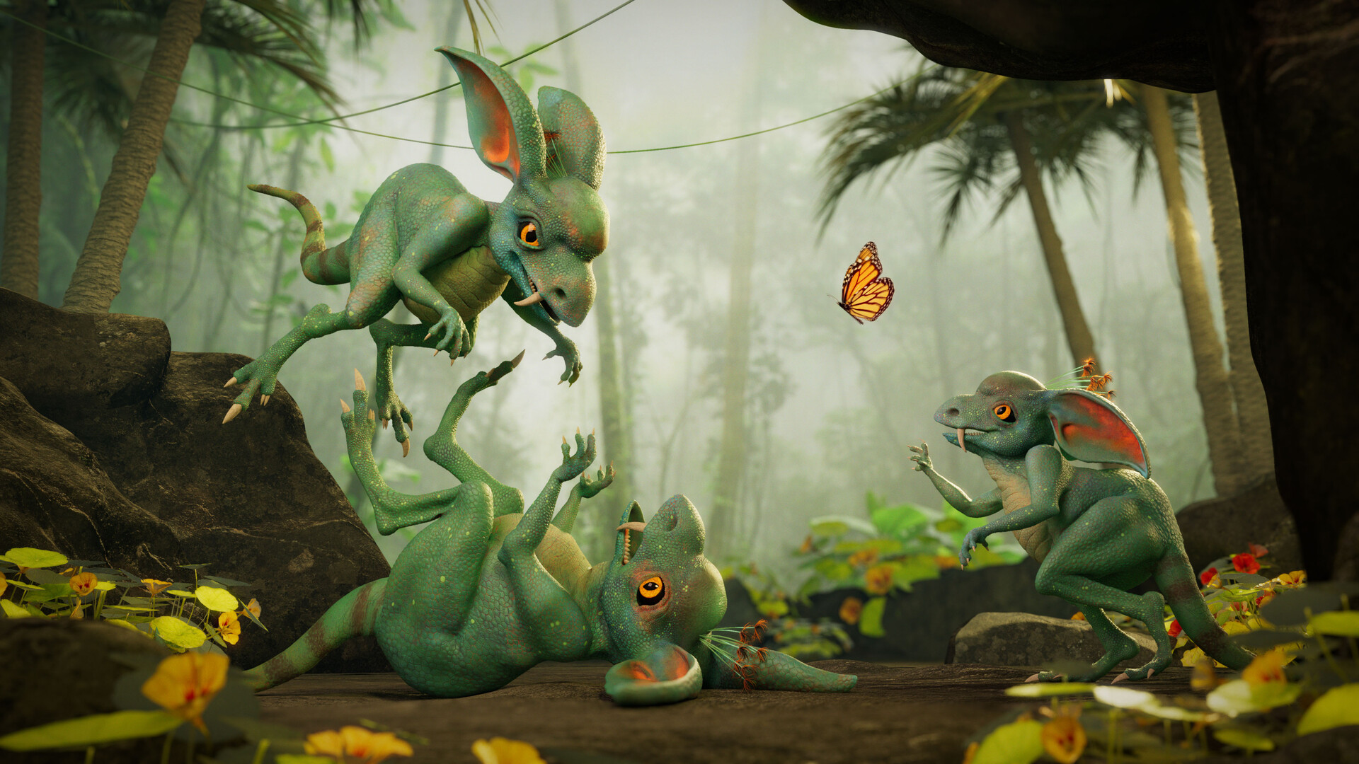 ArtStation - Moosh, Boosh, and Larry - Original Concept