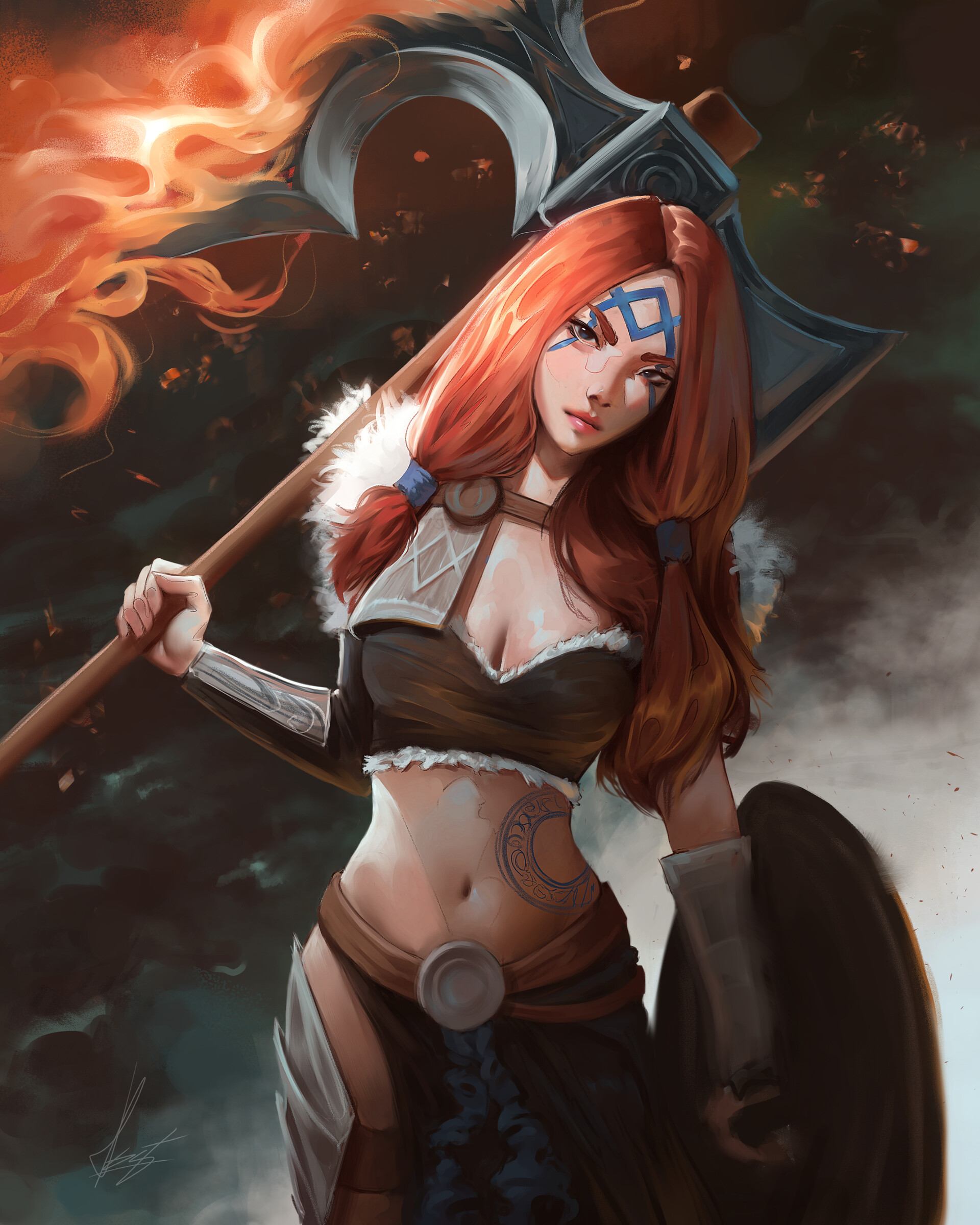Artstation Viking Girl