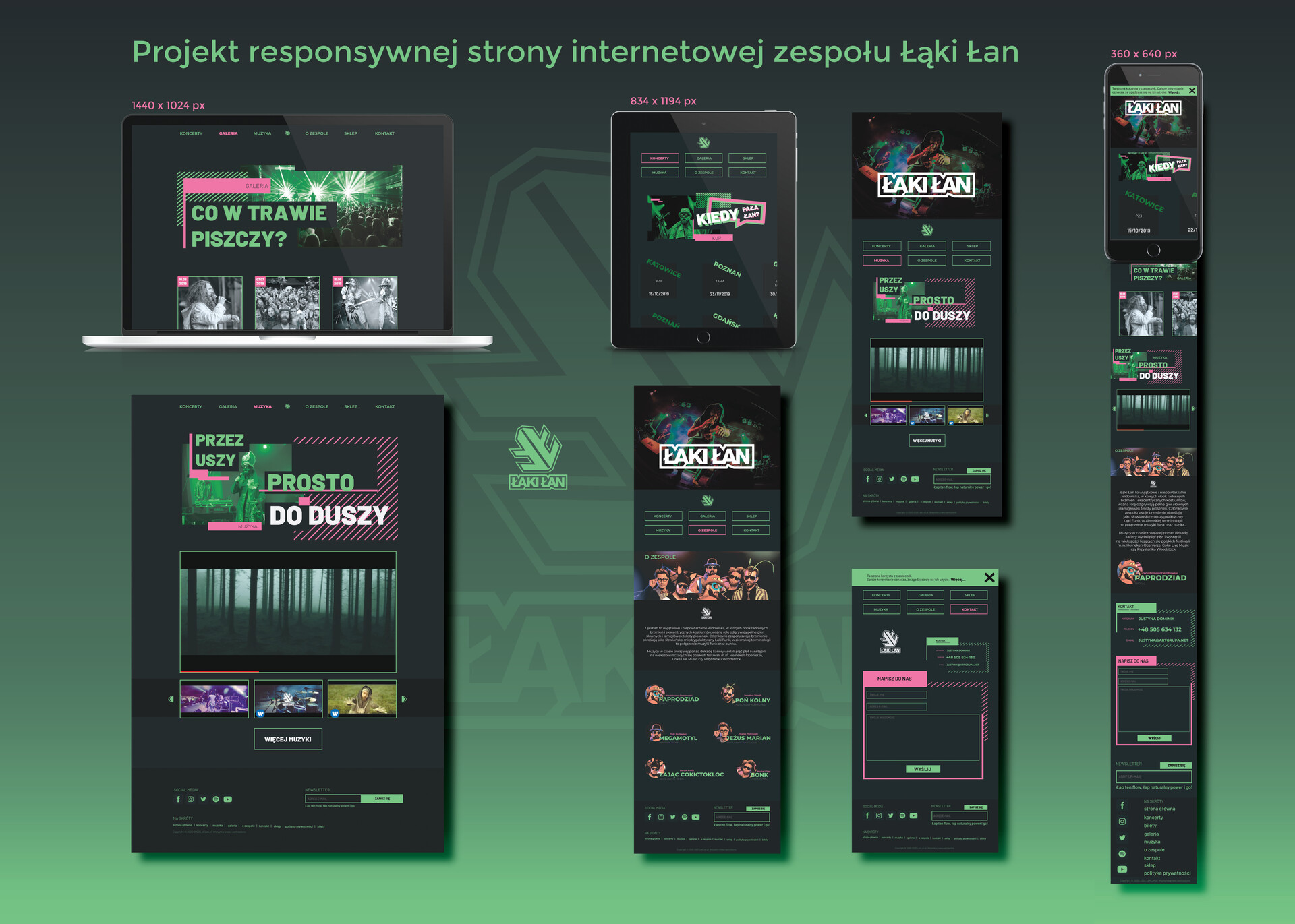 ArtStation - ŁĄKI ŁAN - strona internetowa webpage design