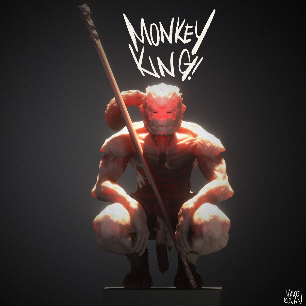 ArtStation - Monkey king sculpt