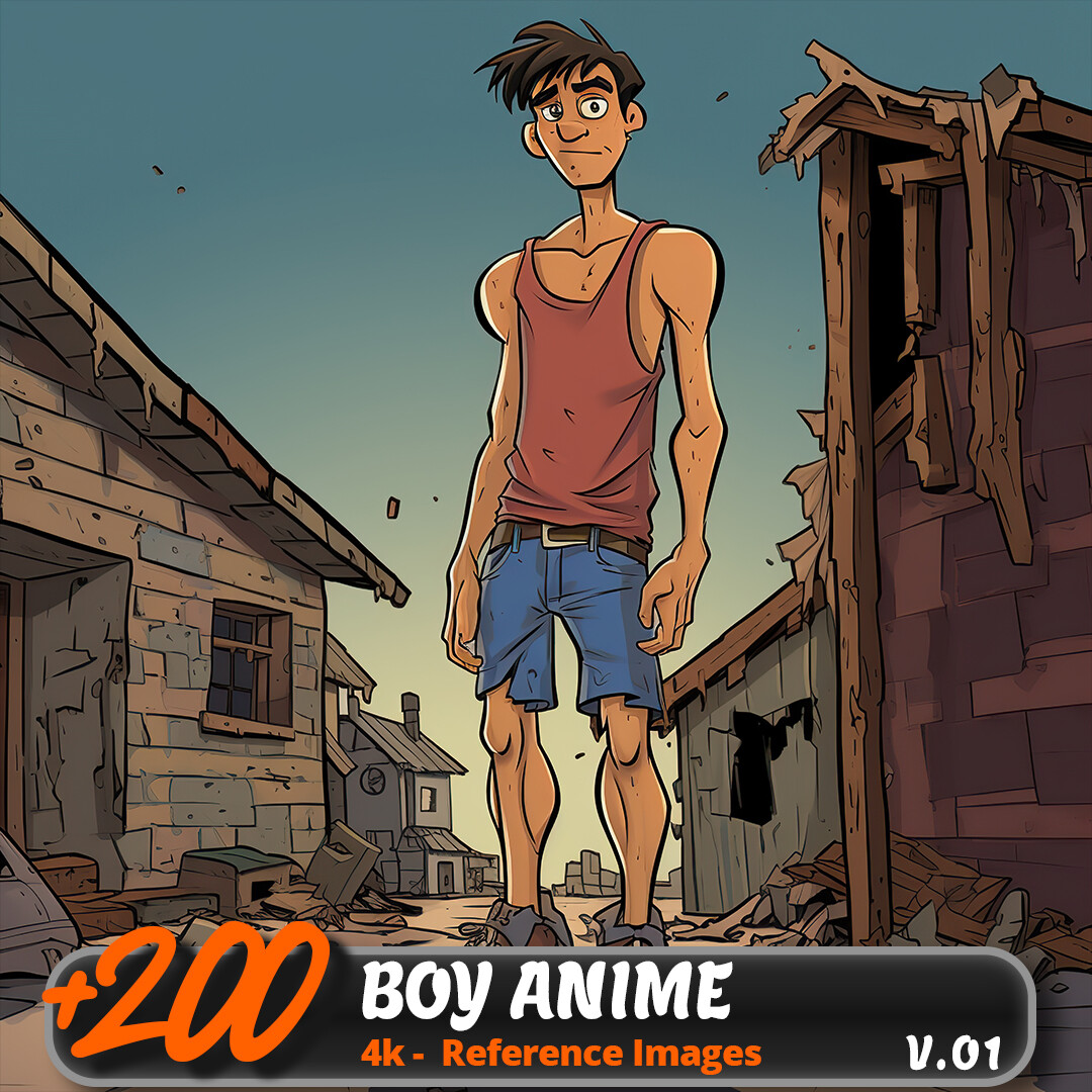 ArtStation - BOY ANIME VOL. 01/ 4K/ Reference Image