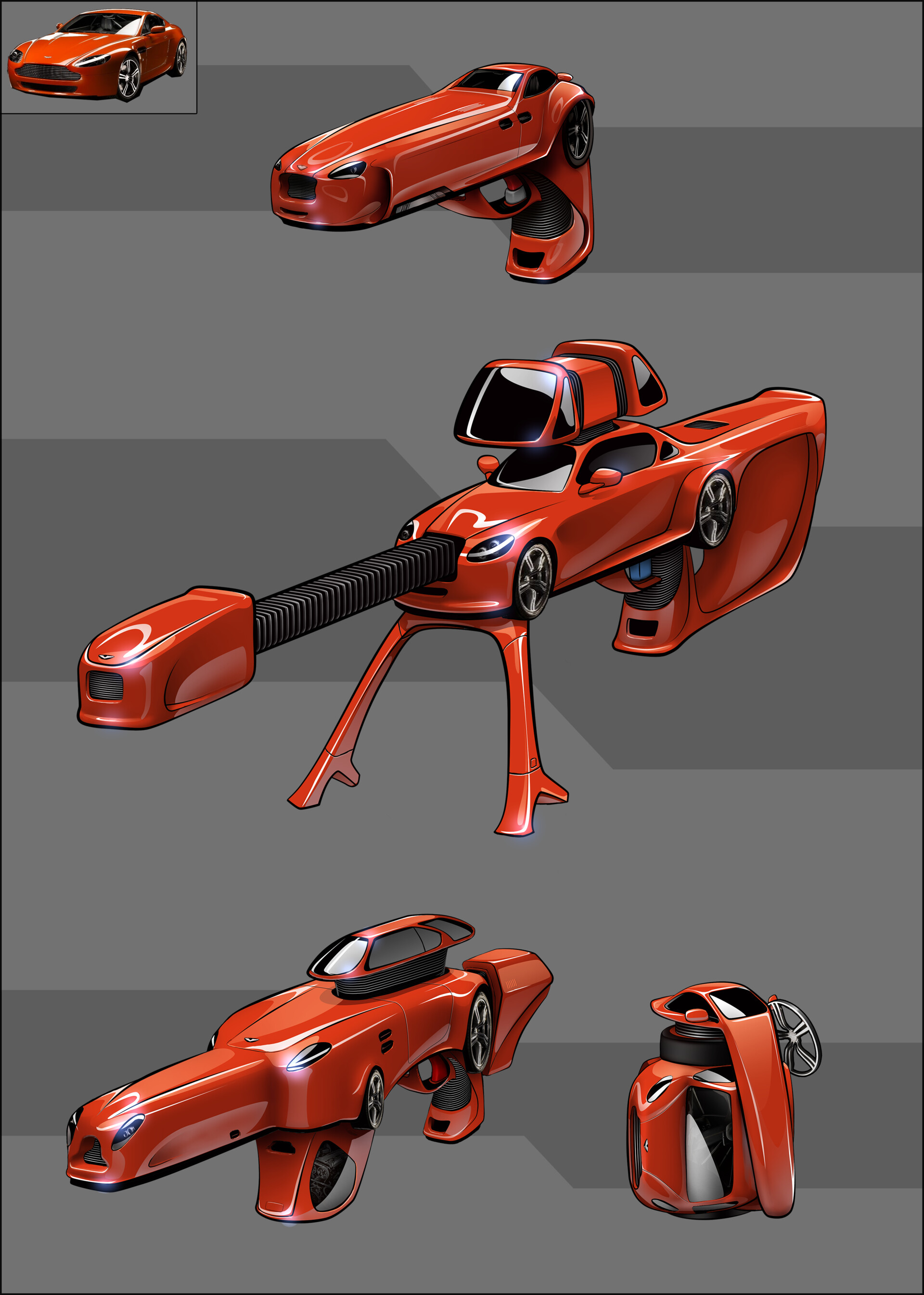 Aleksei Batuev - Guns made of cars