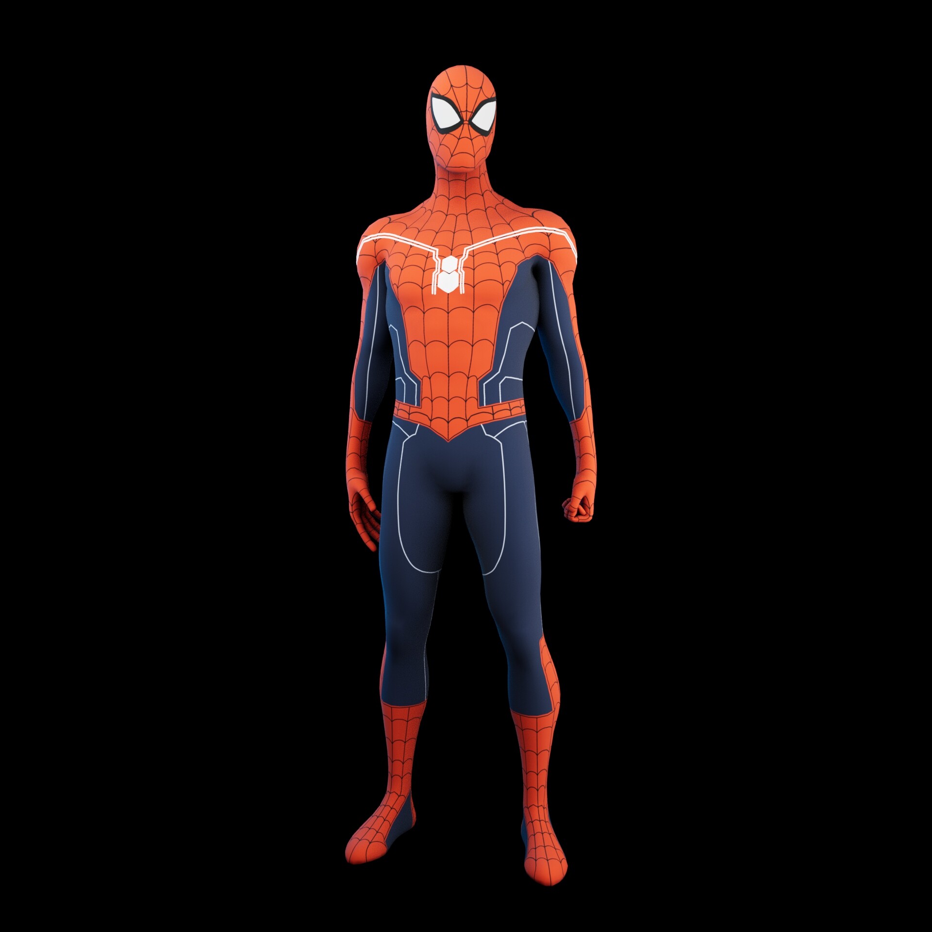 ArtStation - Spider man fake red