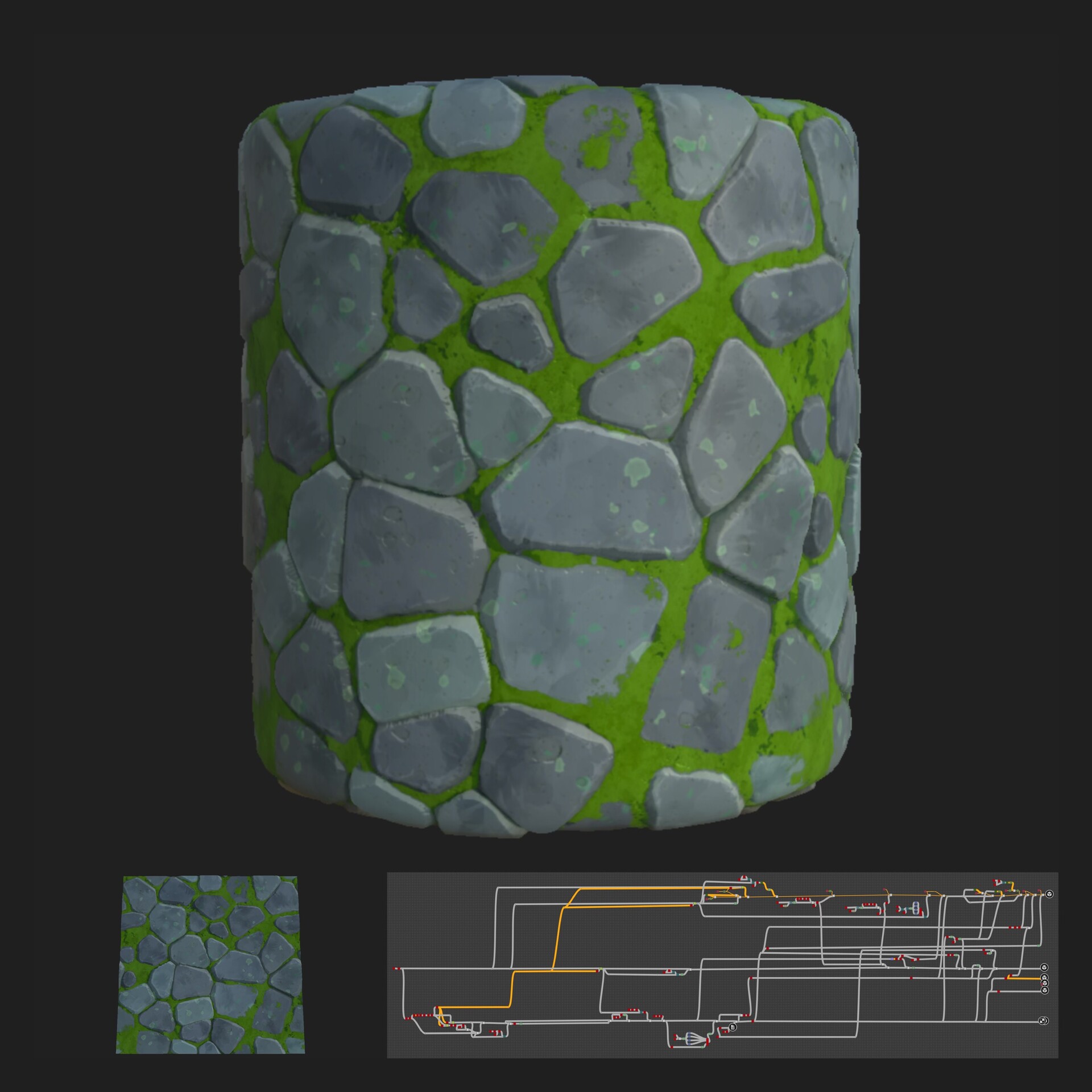 ArtStation - Stylized Cobblestone floor