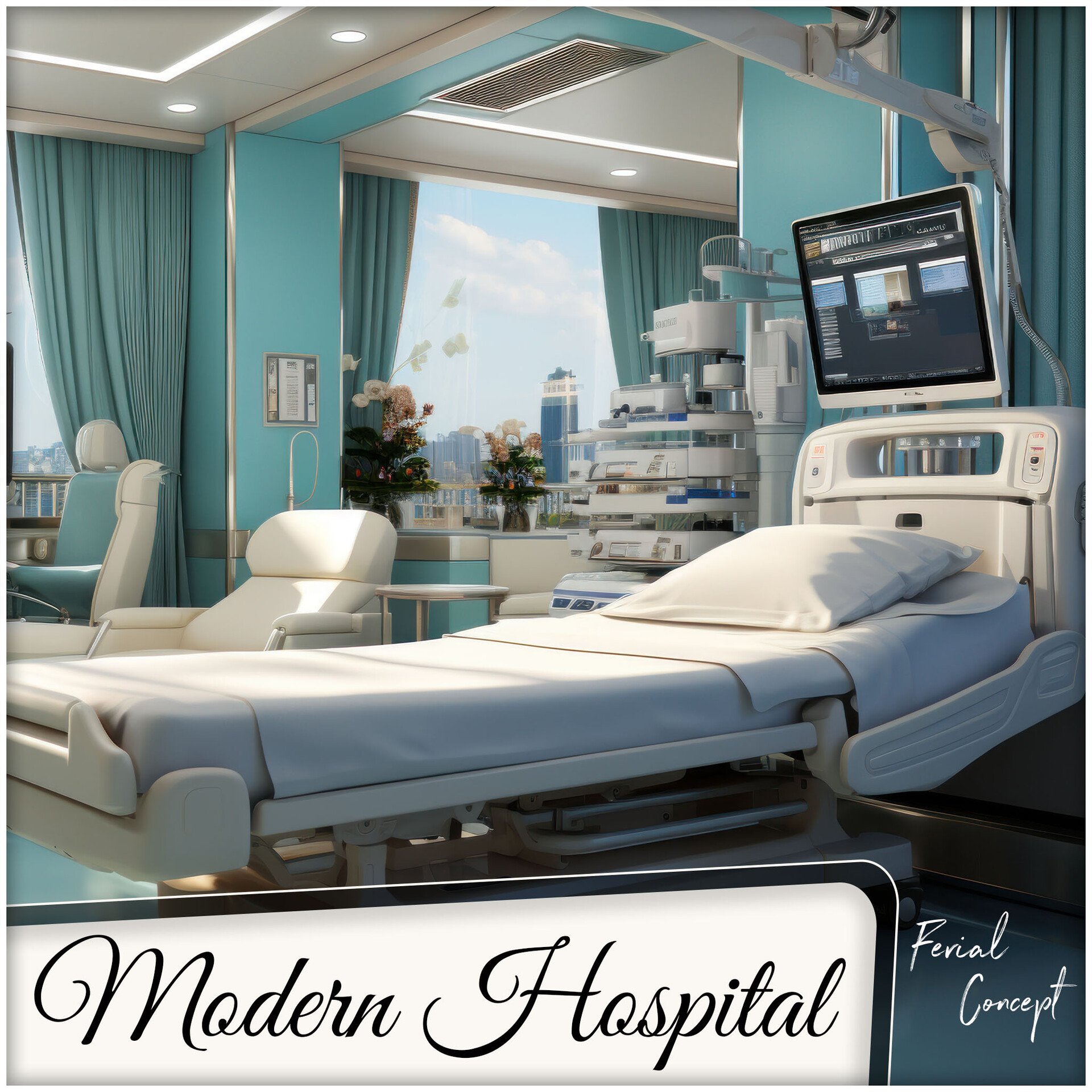 ArtStation - 🔹220 Modern Hospital Concept Reference Image Pack v.45