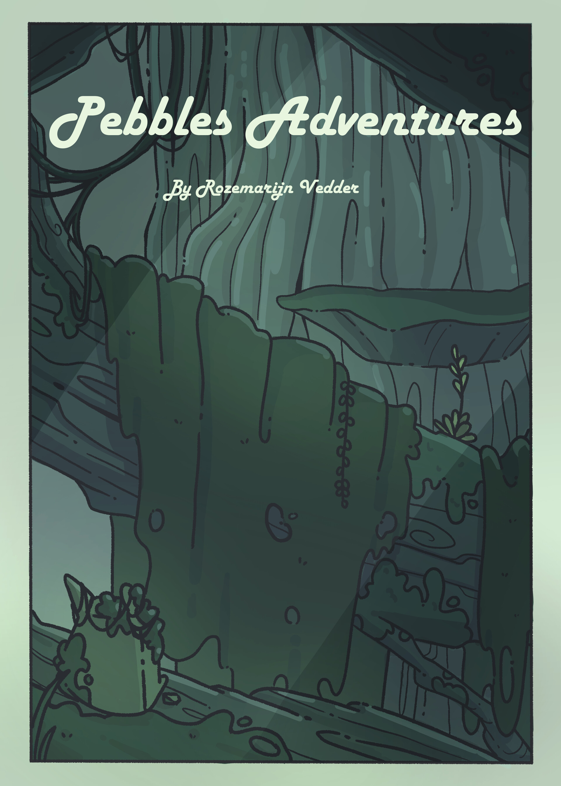 ArtStation - Cover digital short story - Pebbles adventures