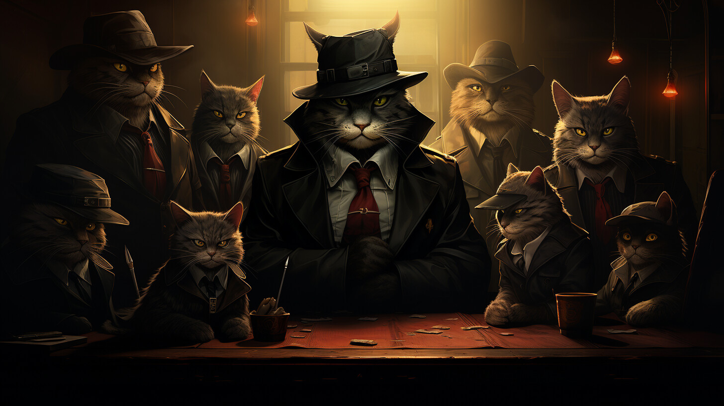 ArtStation - Cat mafia