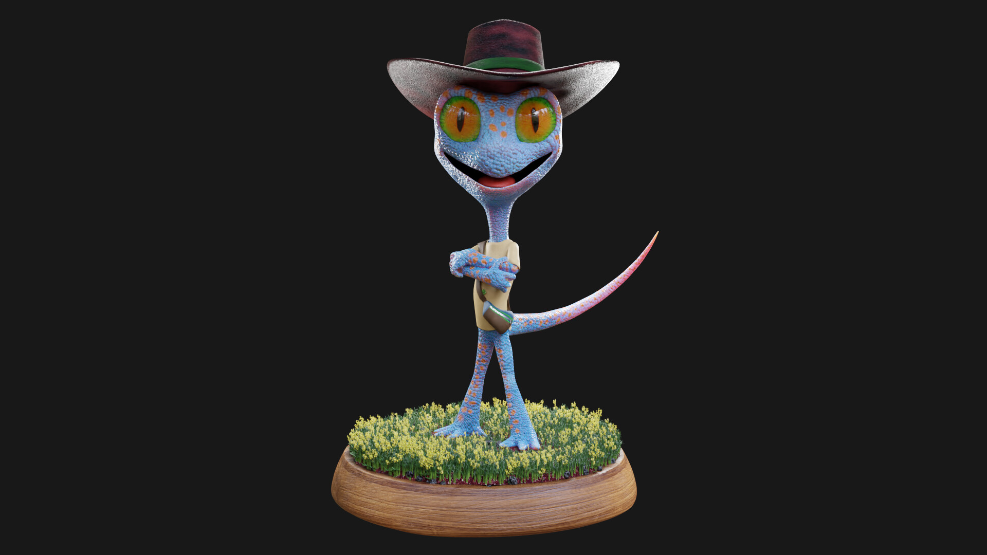 ArtStation - cartoon lizard