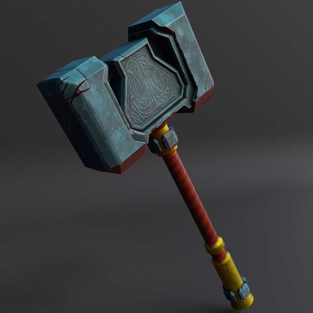 ArtStation - 19. Stylized Hammer