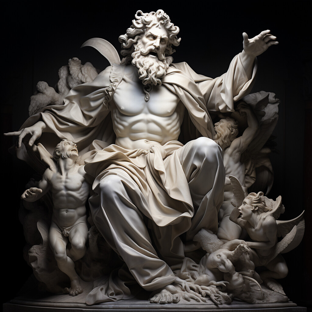 Kronos The Greek Titan Statue