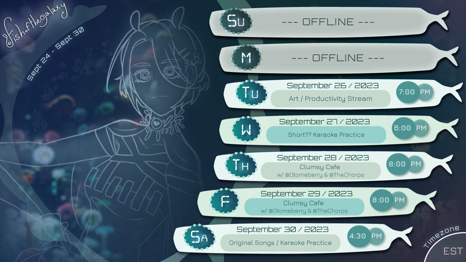 fishofthegalaxy - Stream Schedules