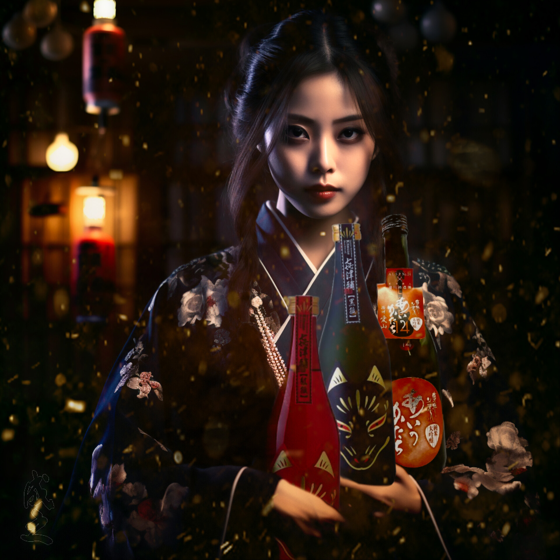 ArtStation - Matsunoo-sama (Japanese goddess of Japanese SAKE brewing in Japanese SAKE brewery )