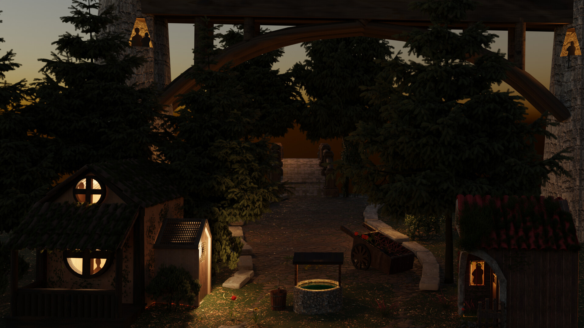 ArtStation - Cottage-core Village