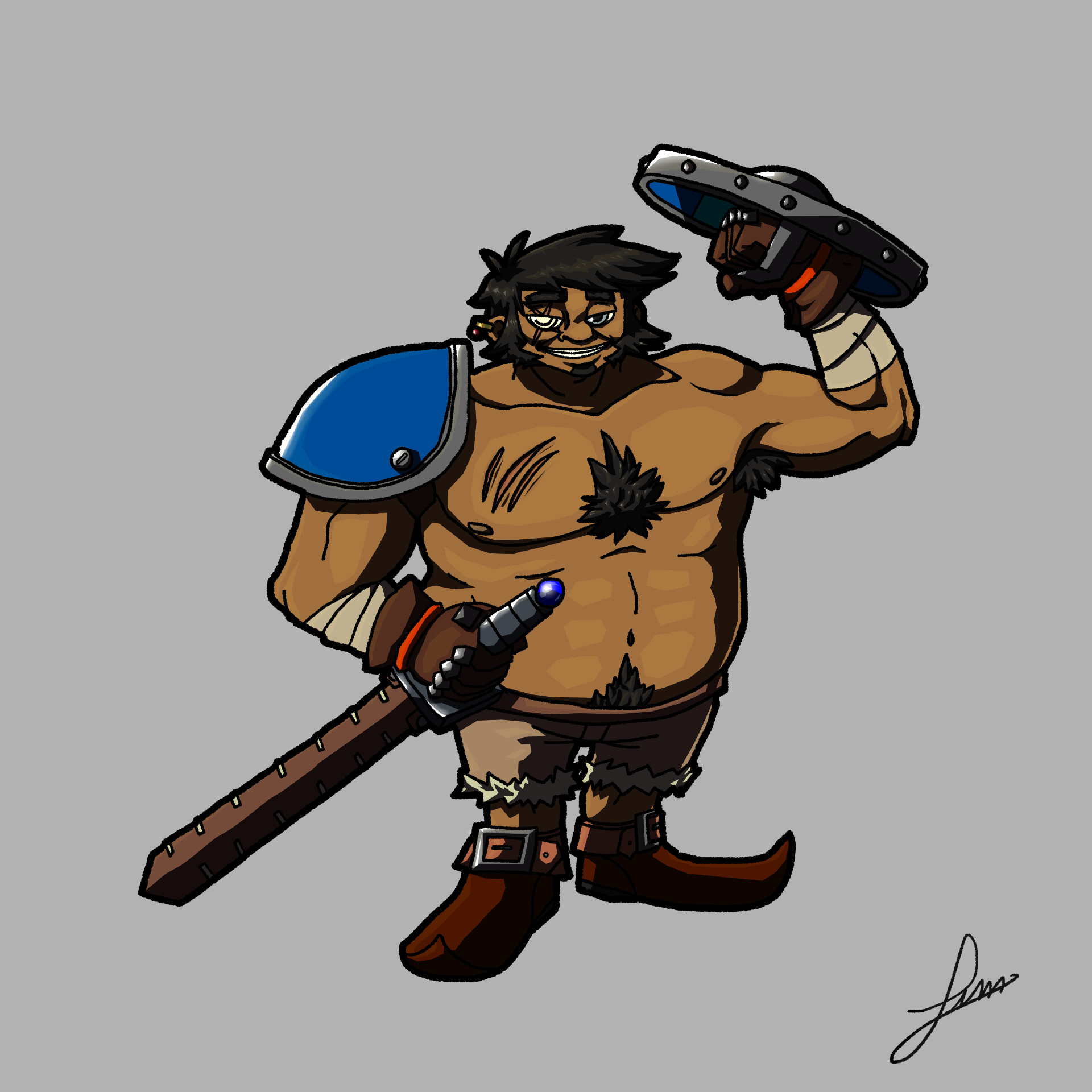 ArtStation - Anthony, the brave warrior.