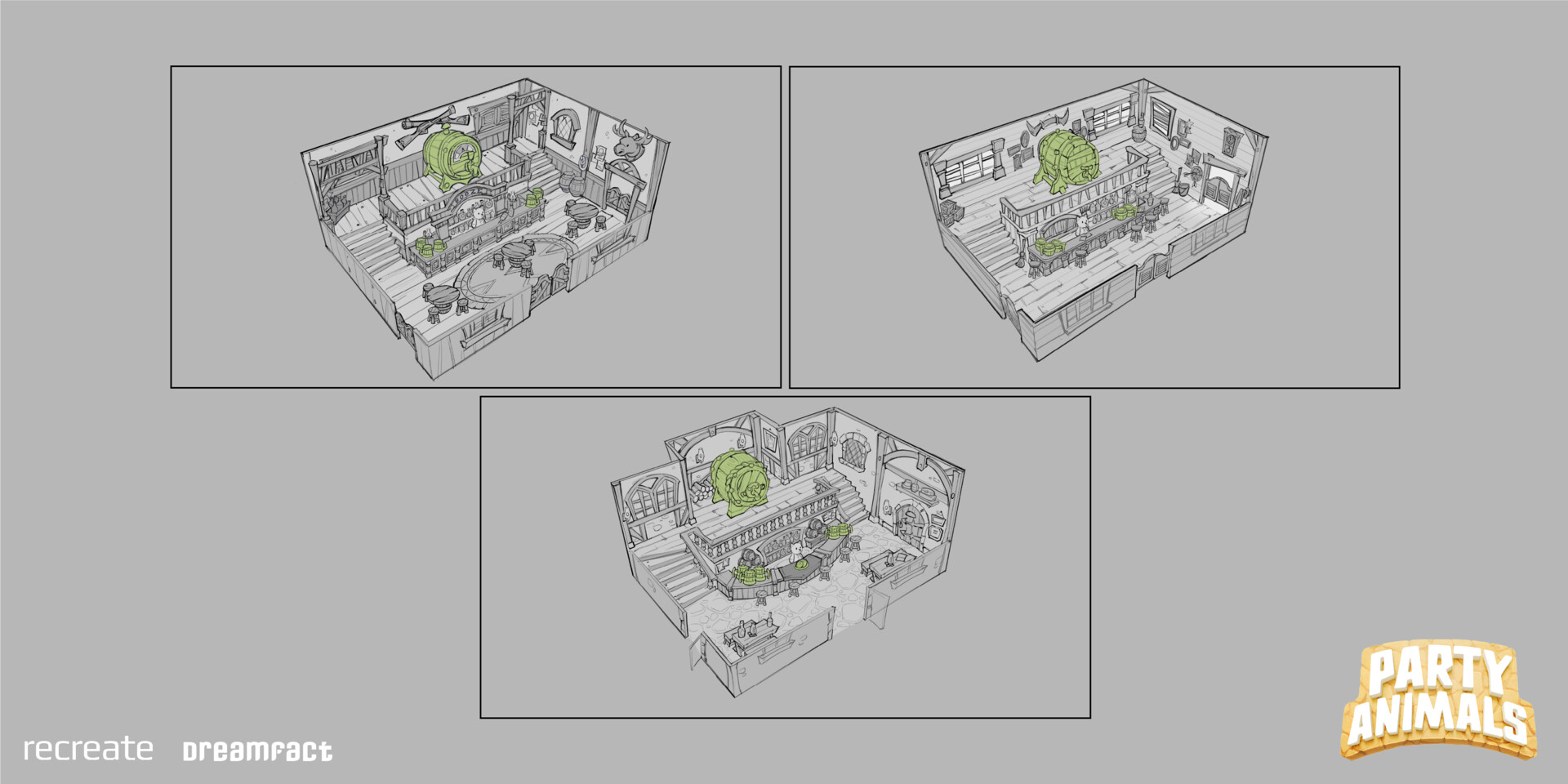 Dreamfact - Party Animals - Winter Cabin