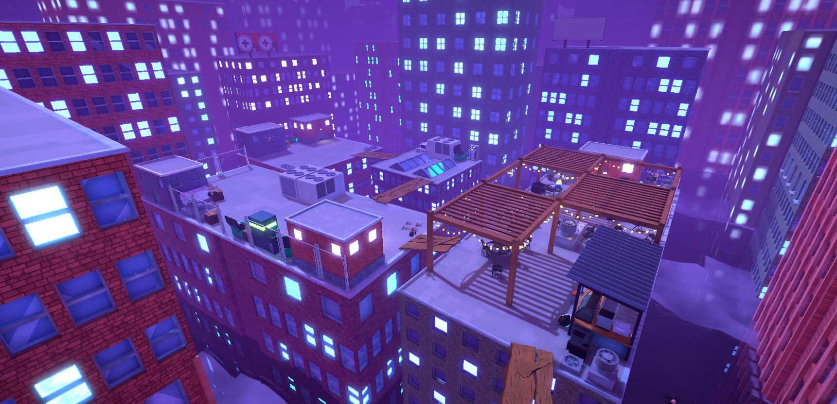 ArtStation - Slap-It Together Level - Rooftops