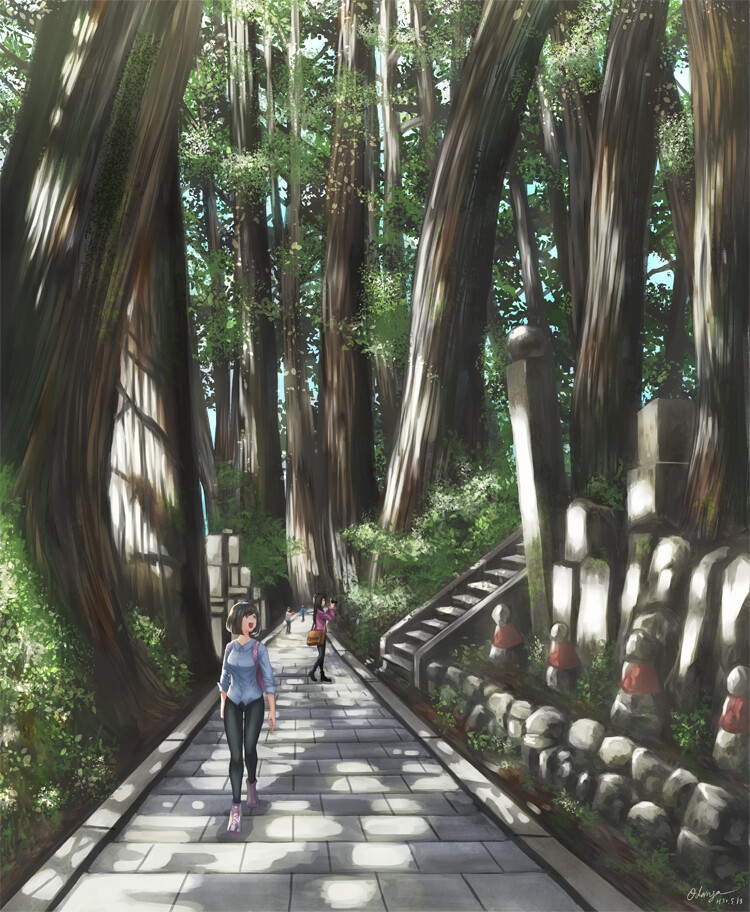ArtStation - Japanese Worshipper's path