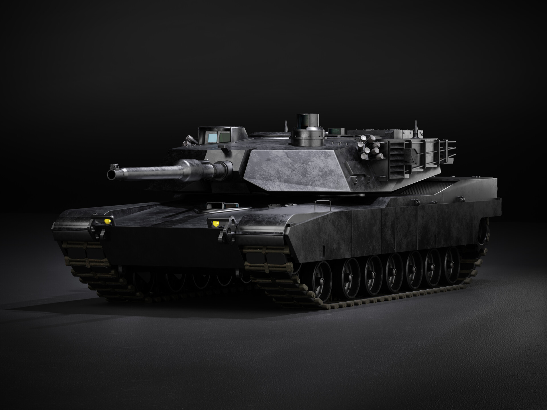 ArtStation - My 3d model of tank Abrams
