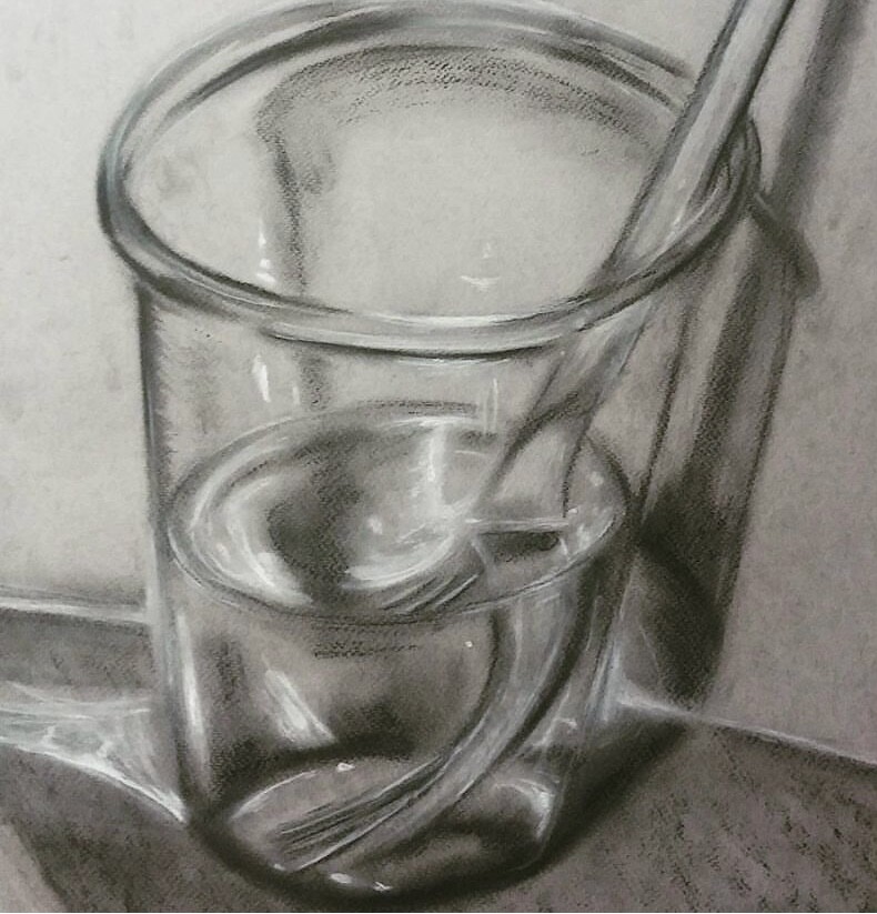 ArtStation - Fork in a Glass Cup