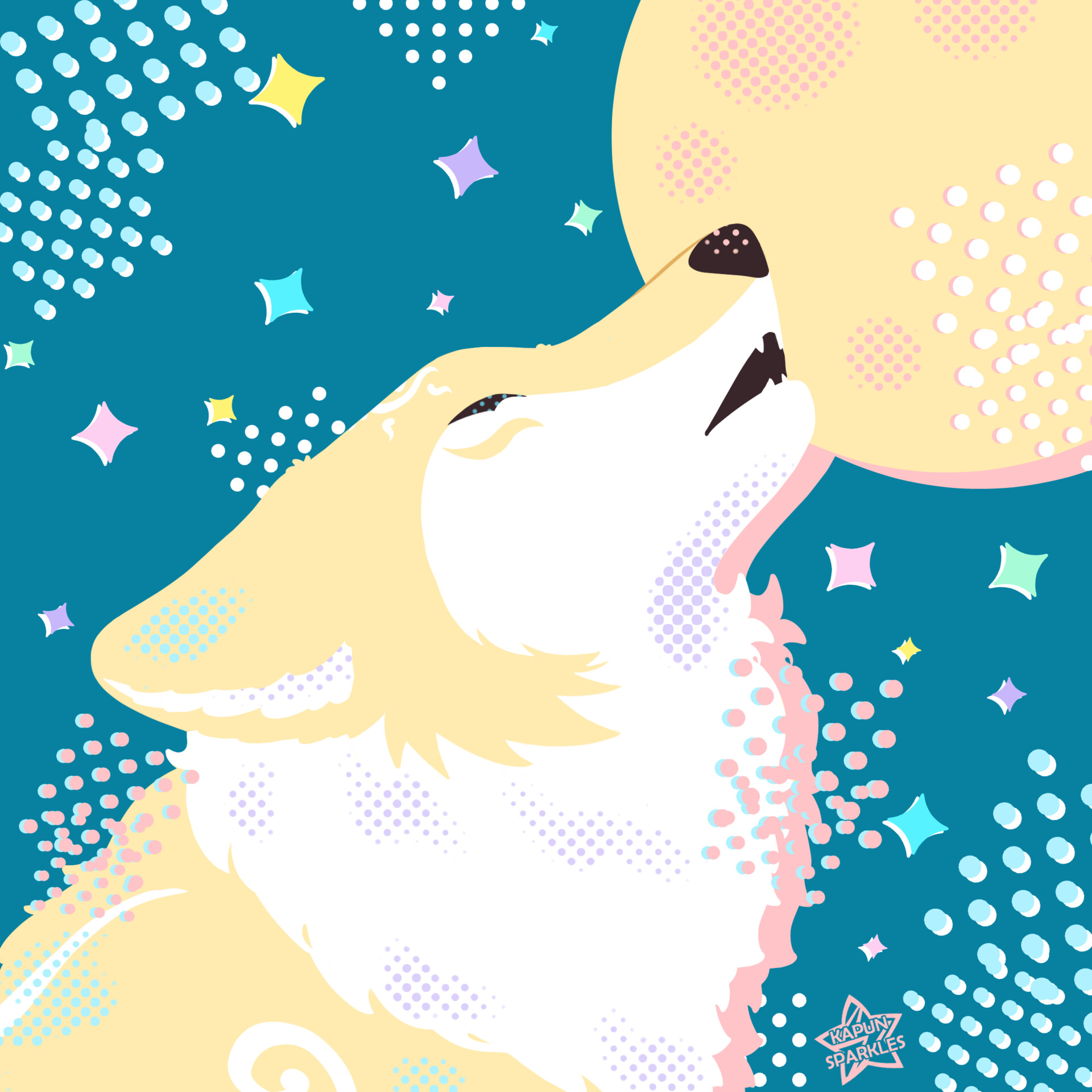 ArtStation - Artfight 2023 - Awoooooo~~