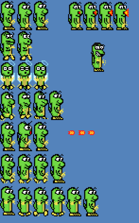 ArtStation - Retro-inspired Character Sprite Sheet