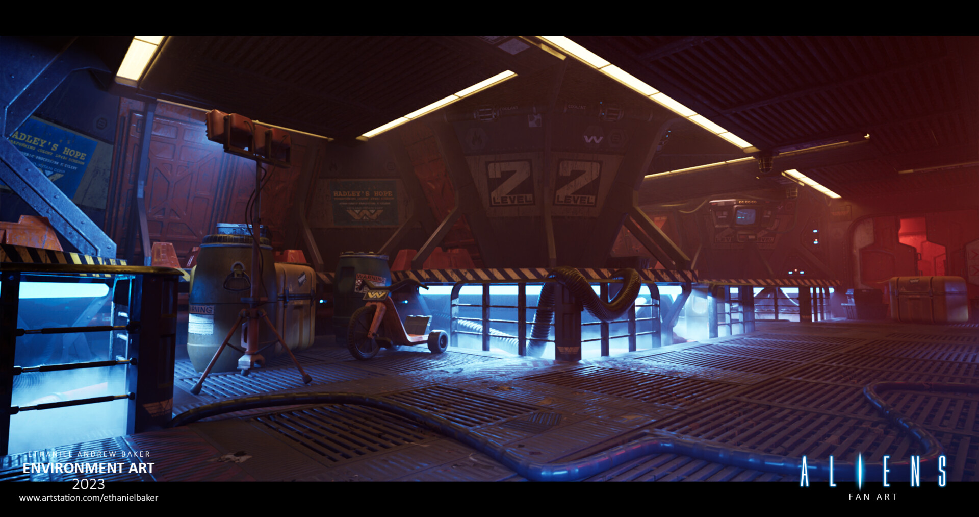 Ethaniel Baker - Hadley's Hope - Aliens Inspired Environment