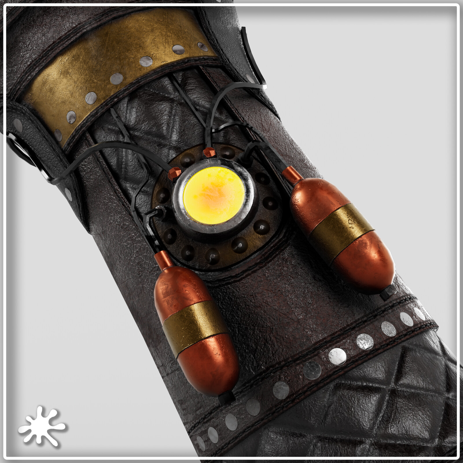 Yona - Steampunk Gloves 3D Asset