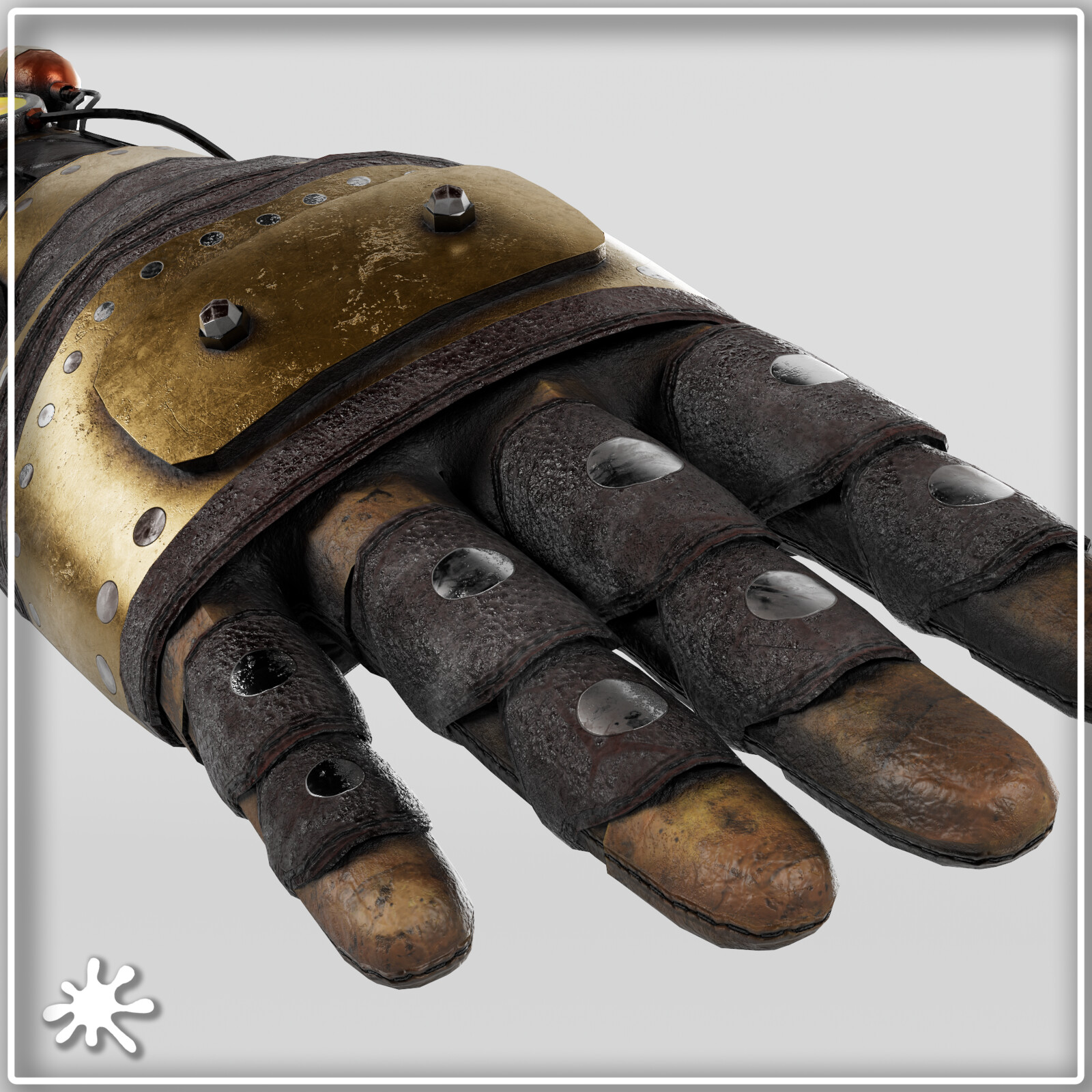 Yona - Steampunk Gloves 3D Asset