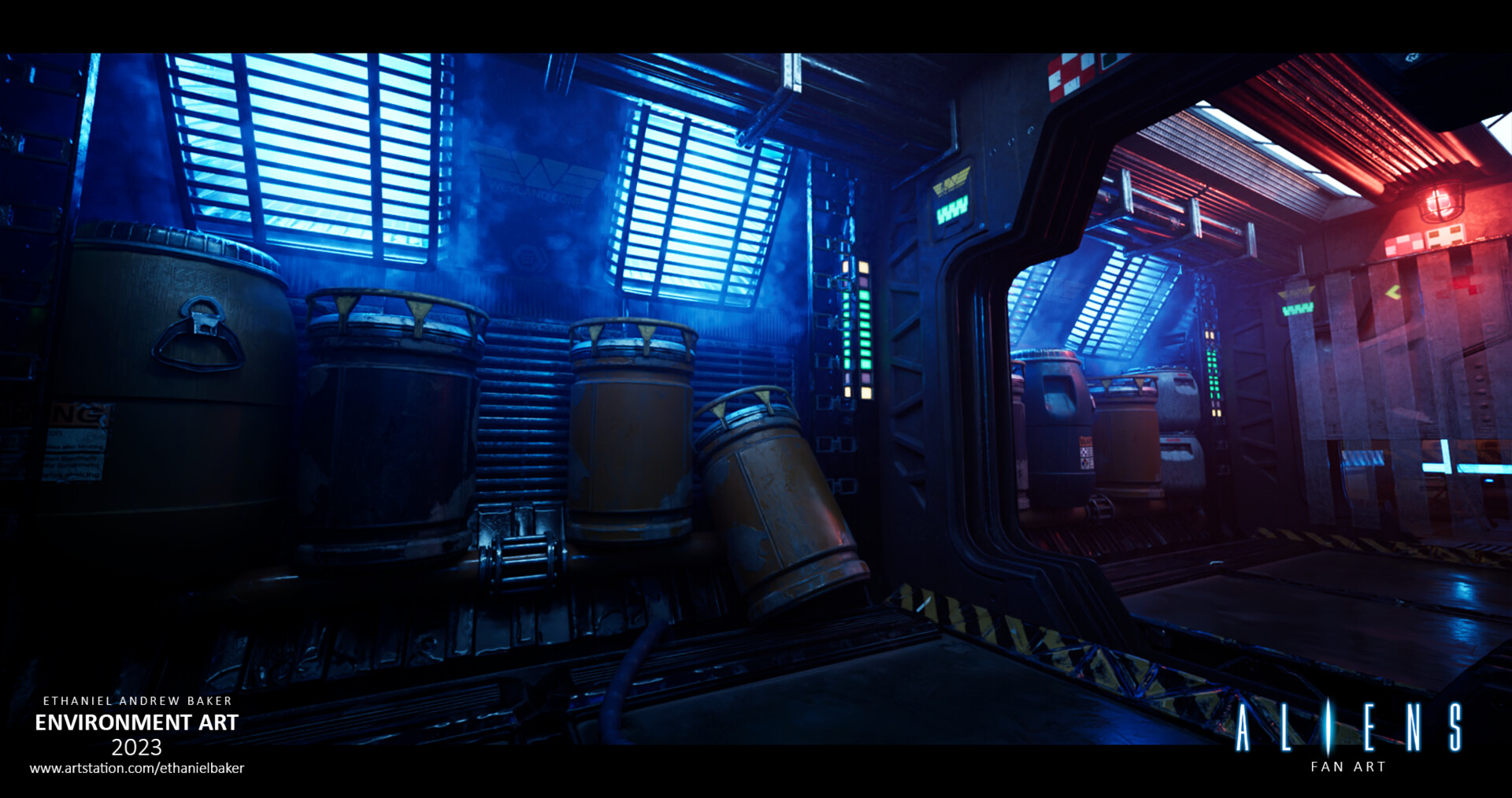 Ethaniel Baker - Hadley's Hope - Aliens Inspired Environment