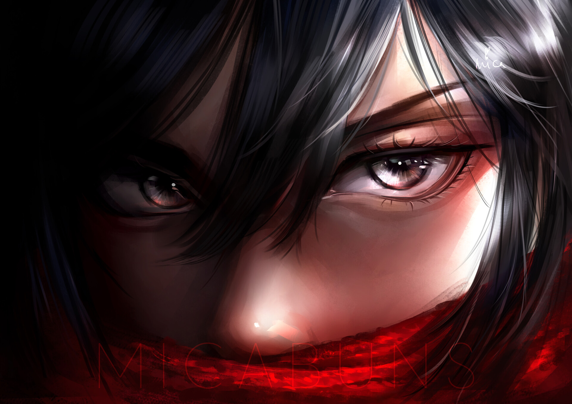 ArtStation - Mikasa Ackerman, Attack on Titan